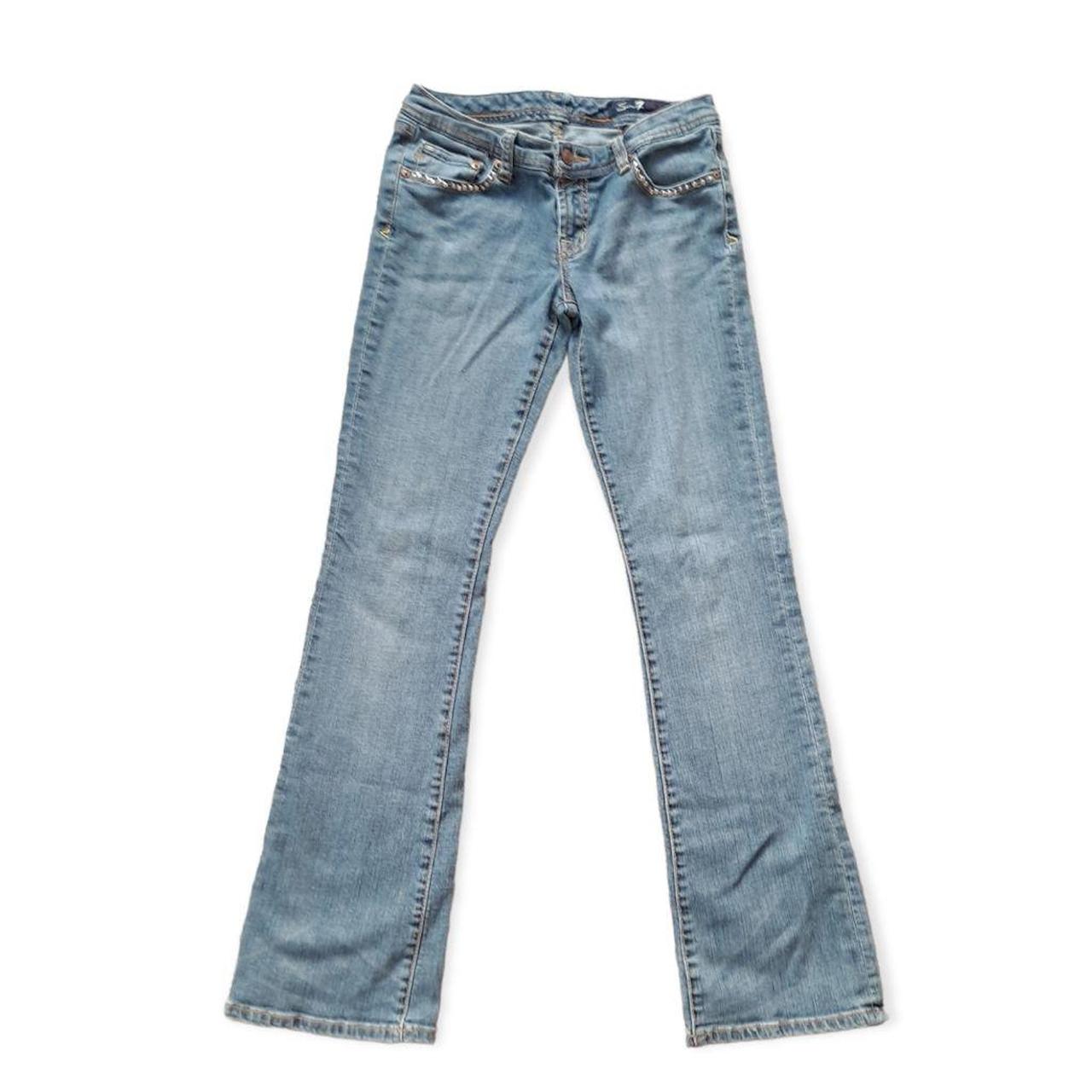 Seven7 Premium Bootcut Jeans Color Faded Blue Depop
