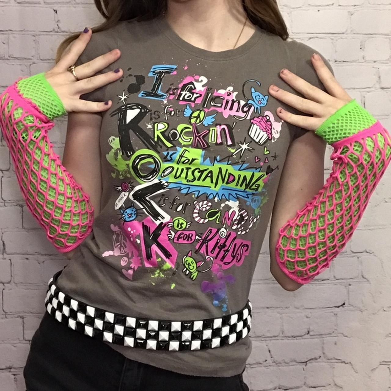 Super cute scenecore sassy shirt! Brand is stars and... - Depop