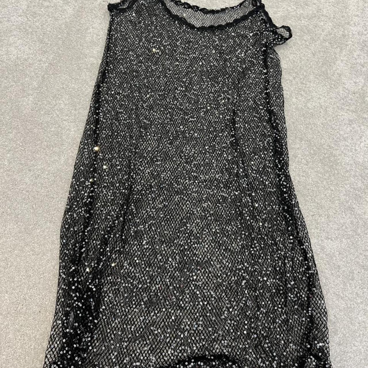 Women's Black and Silver Cover-ups | Depop