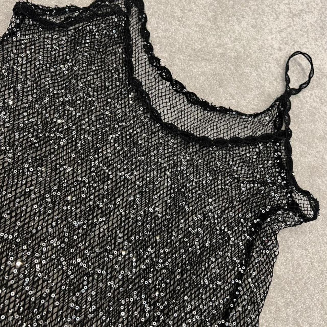 Women's Black and Silver Cover-ups | Depop