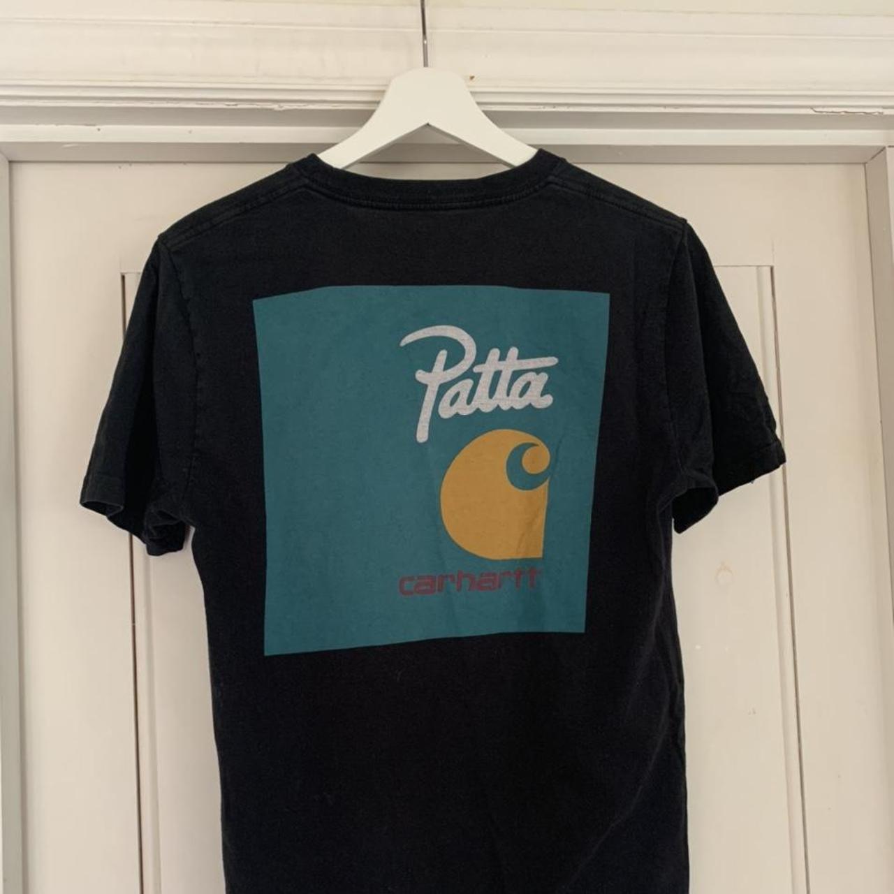 CARHARTT X PATTA TEE Black Size S Worn well with t... - Depop