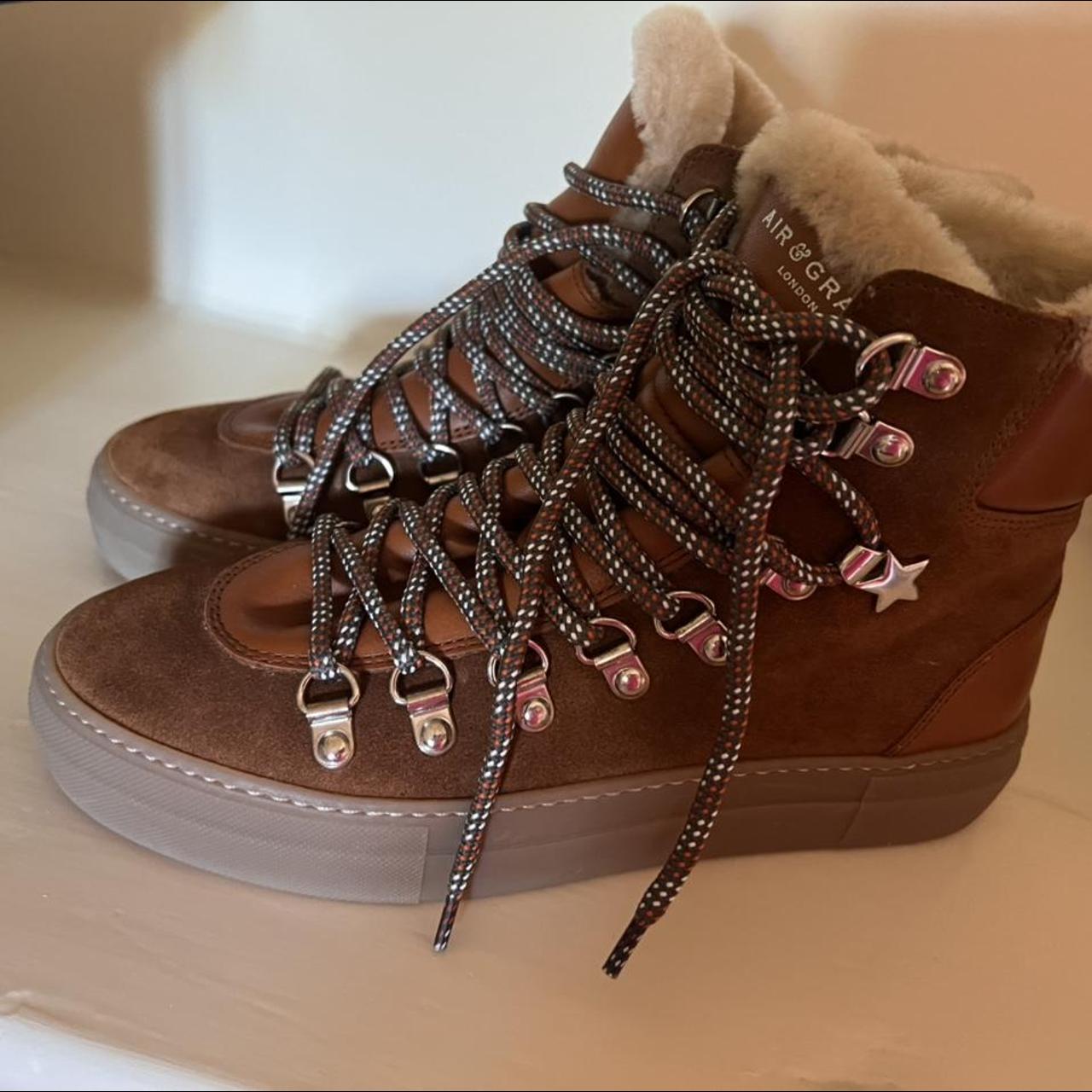 Air & Grace Shearling Ankle boots Worn twice,... - Depop