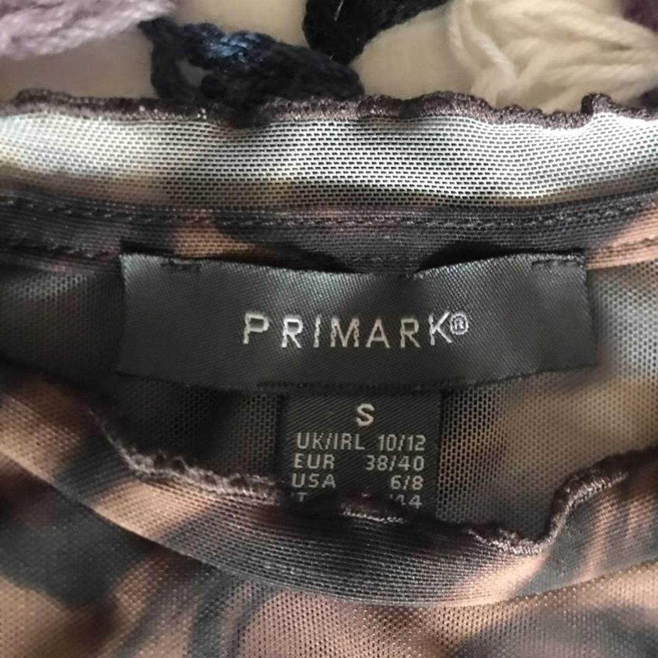 Primark Women's Brown and Gold Crop-top | Depop