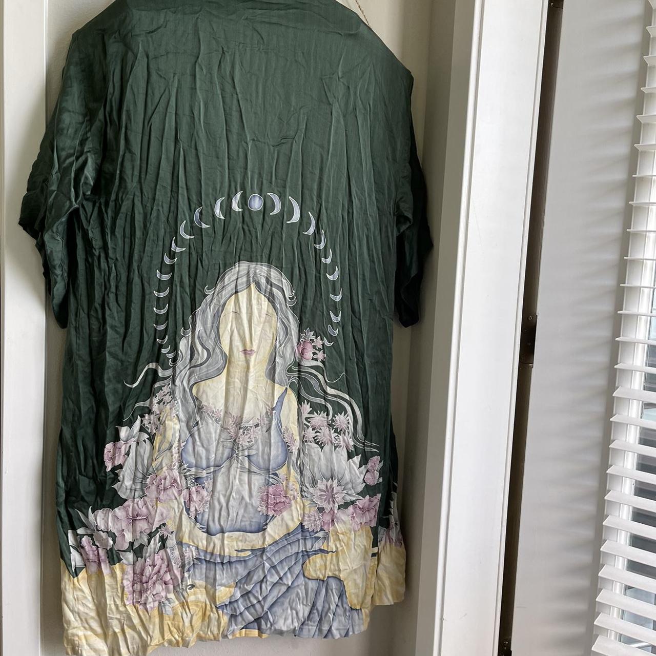 Forest green goddess robe 🌿 🌕 Reflect your divine... - Depop