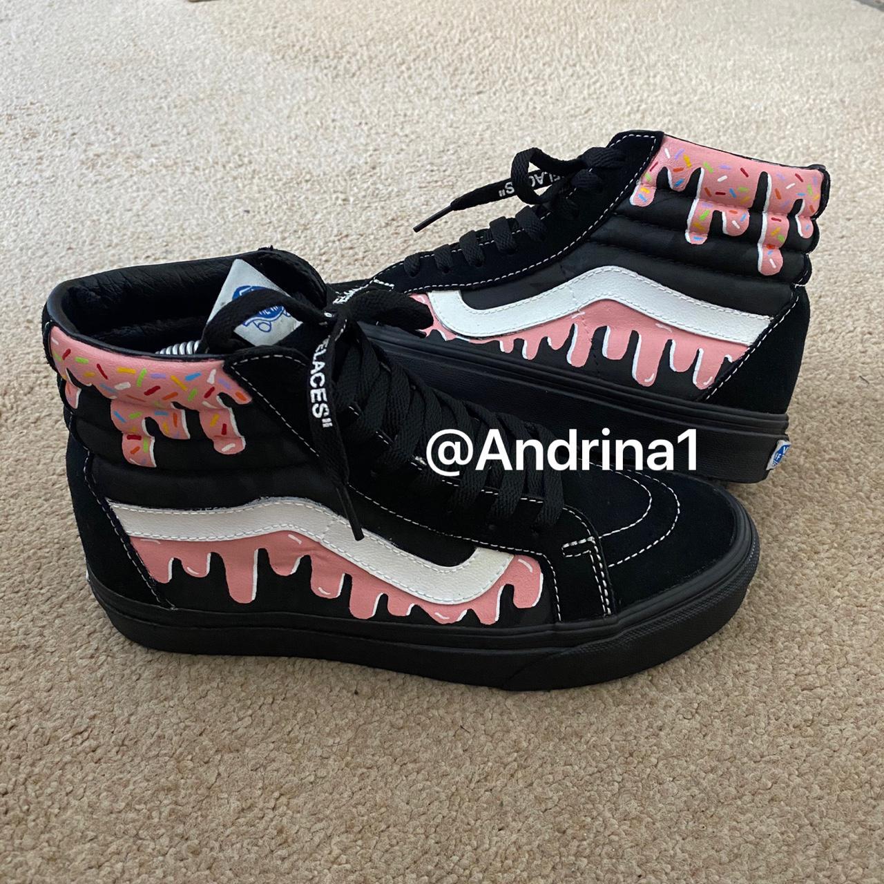 Custom doughnut drip vans. Sole has been dyed and... - Depop