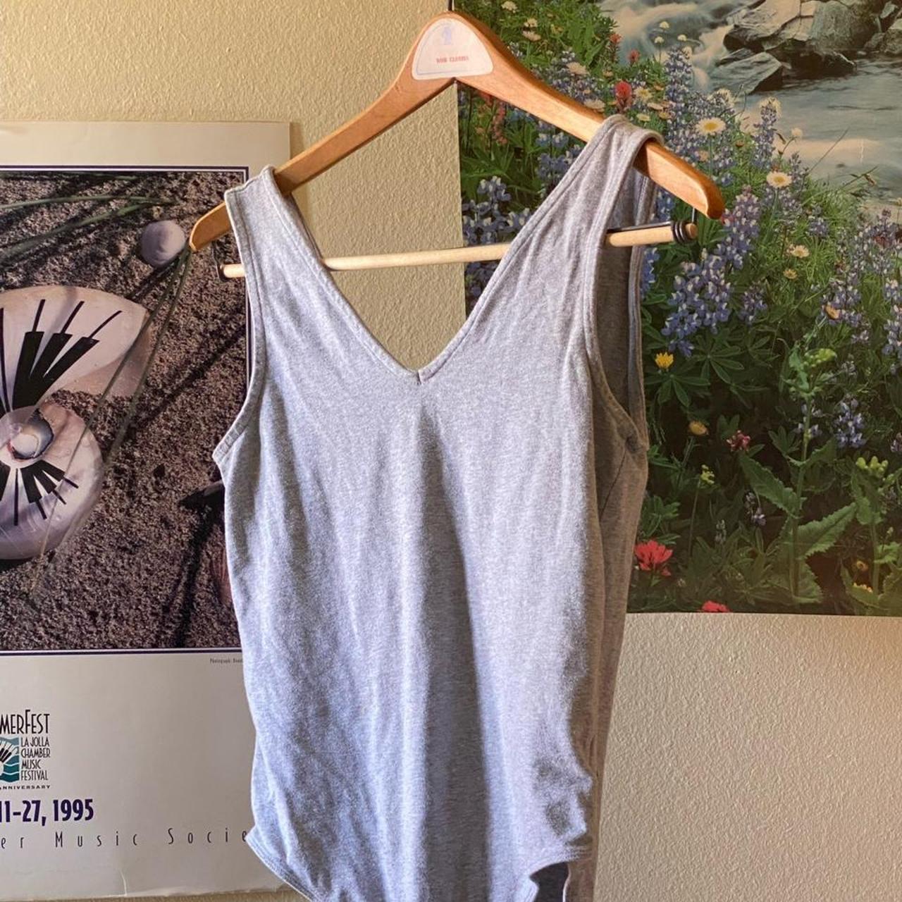 Gap Women's Grey Bodysuit | Depop