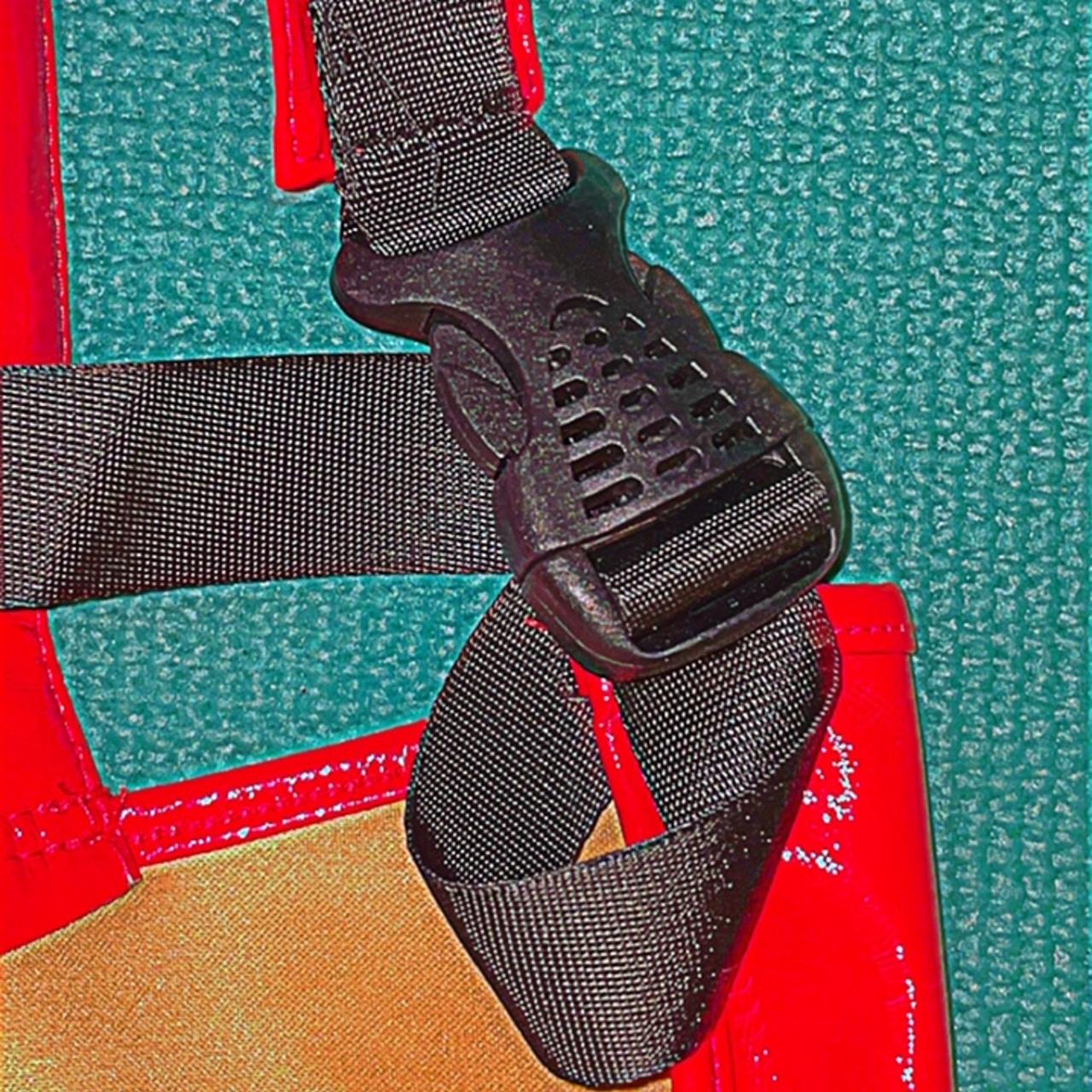 red leather bustier/corset top #lingerie... - Depop