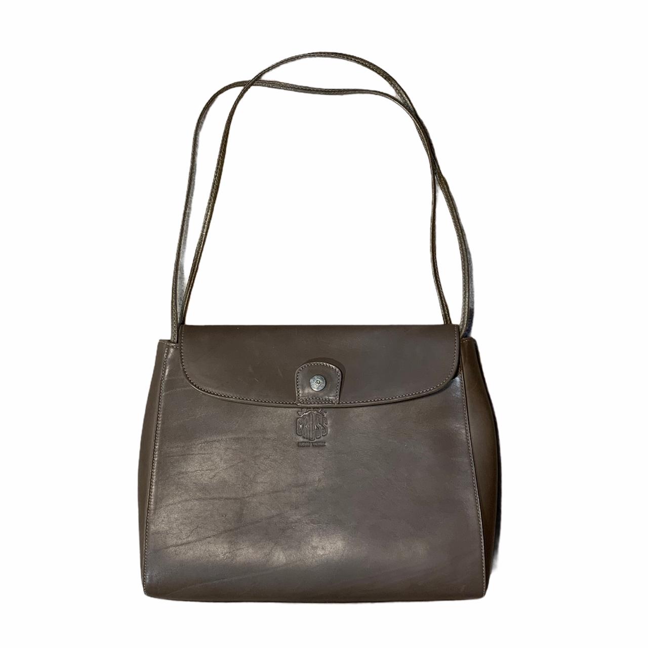 Vintage Mark Cross Leather Handbag Amazing... - Depop