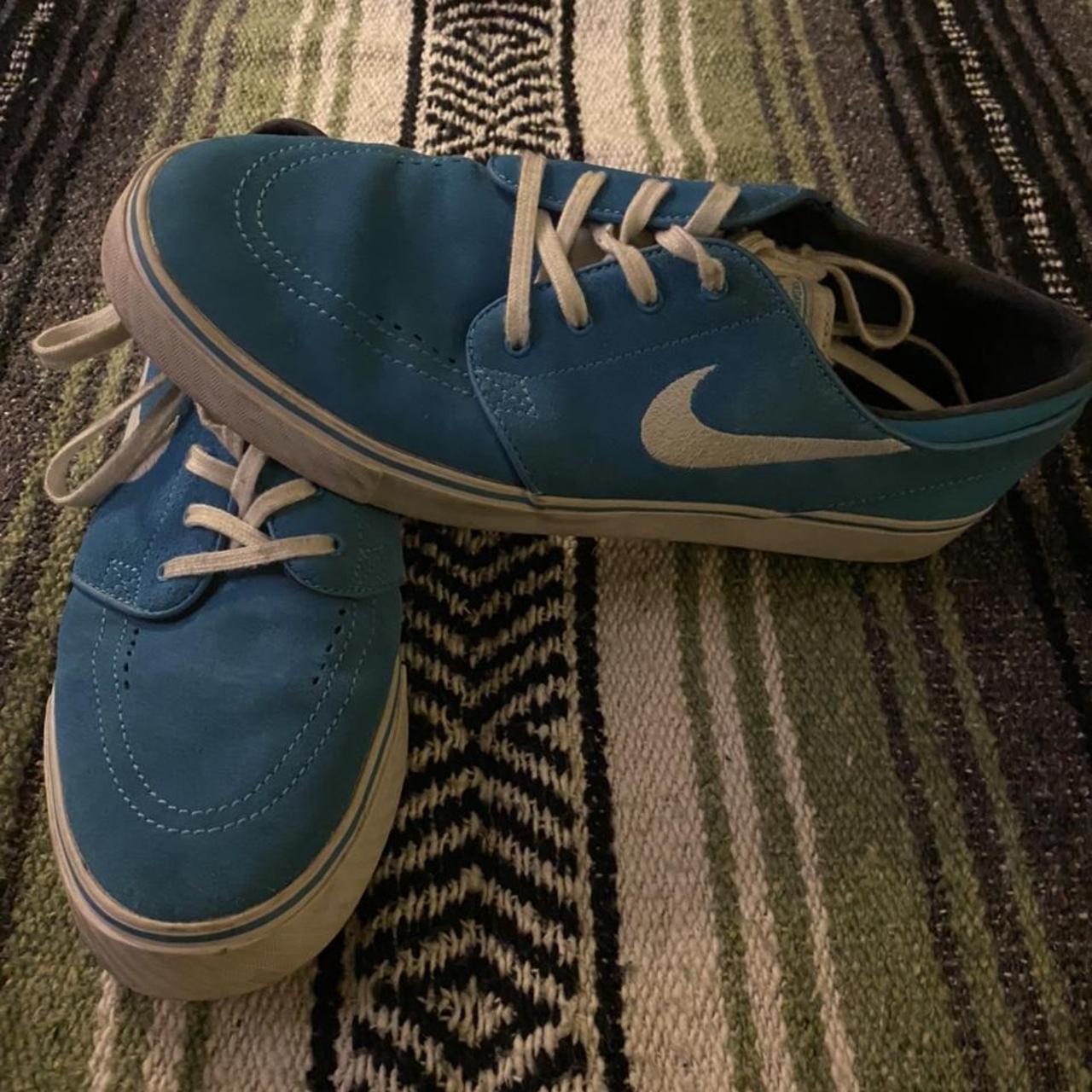 Blue Nike Janoski - Depop