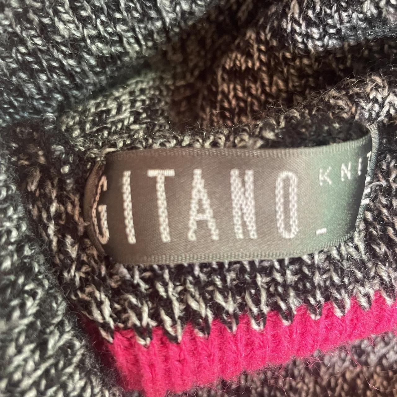 Vintage Gitano 1980s Striped Sweater Dress Amazing... - Depop