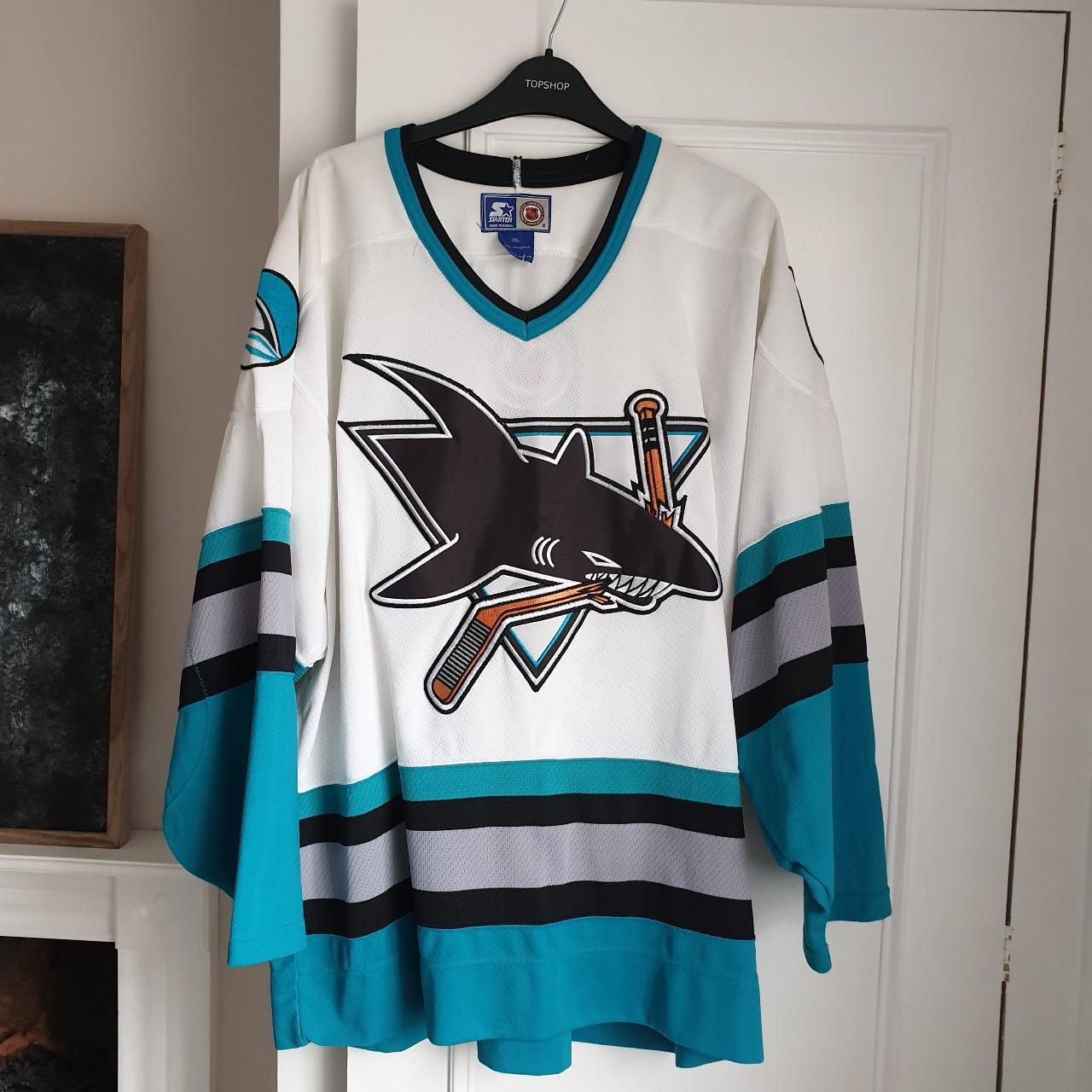 Vintage San Jose Sharks jersey With tags Marks to... - Depop
