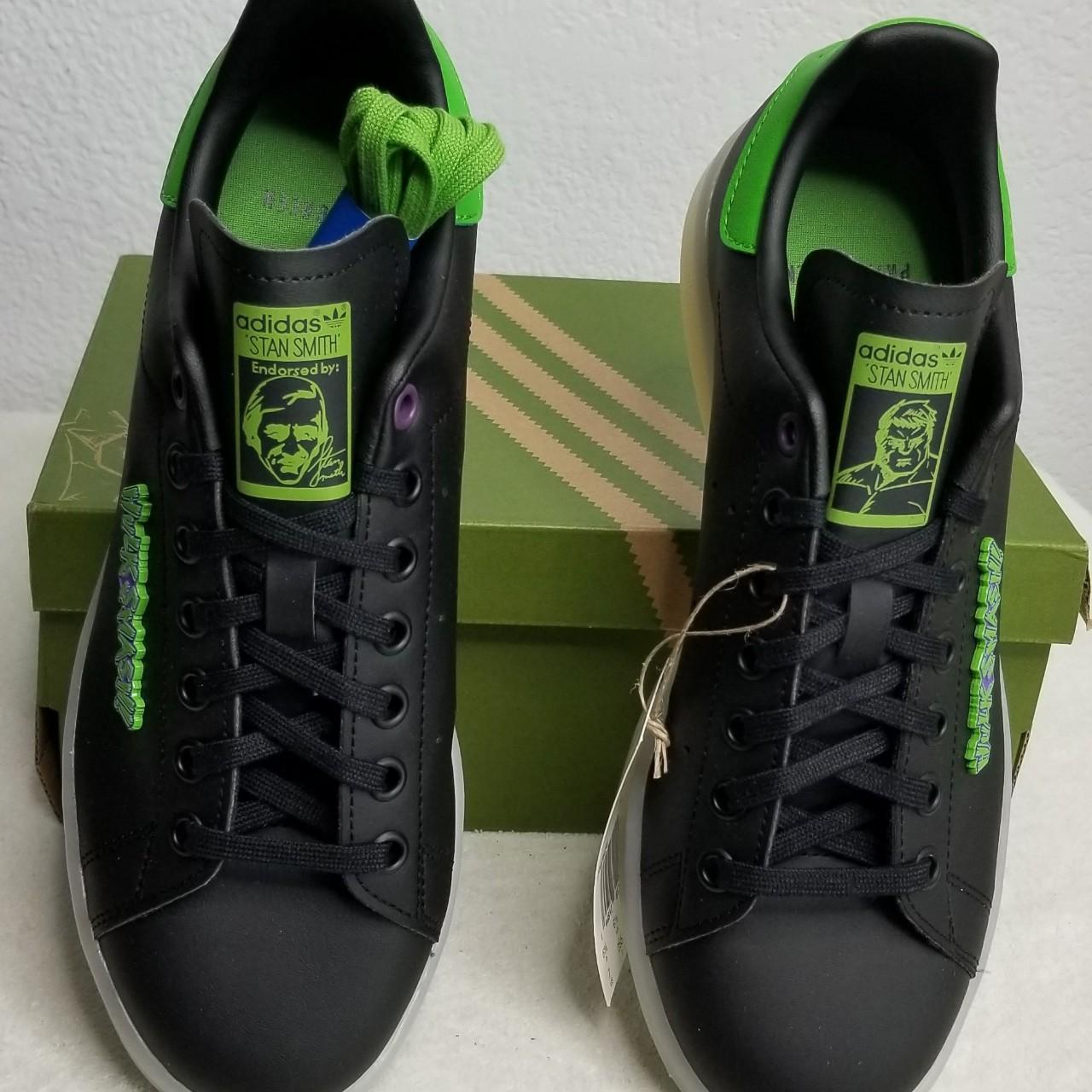 Adidas Originals Stan Smith Hulk Smash Sneaker Shoes... - Depop