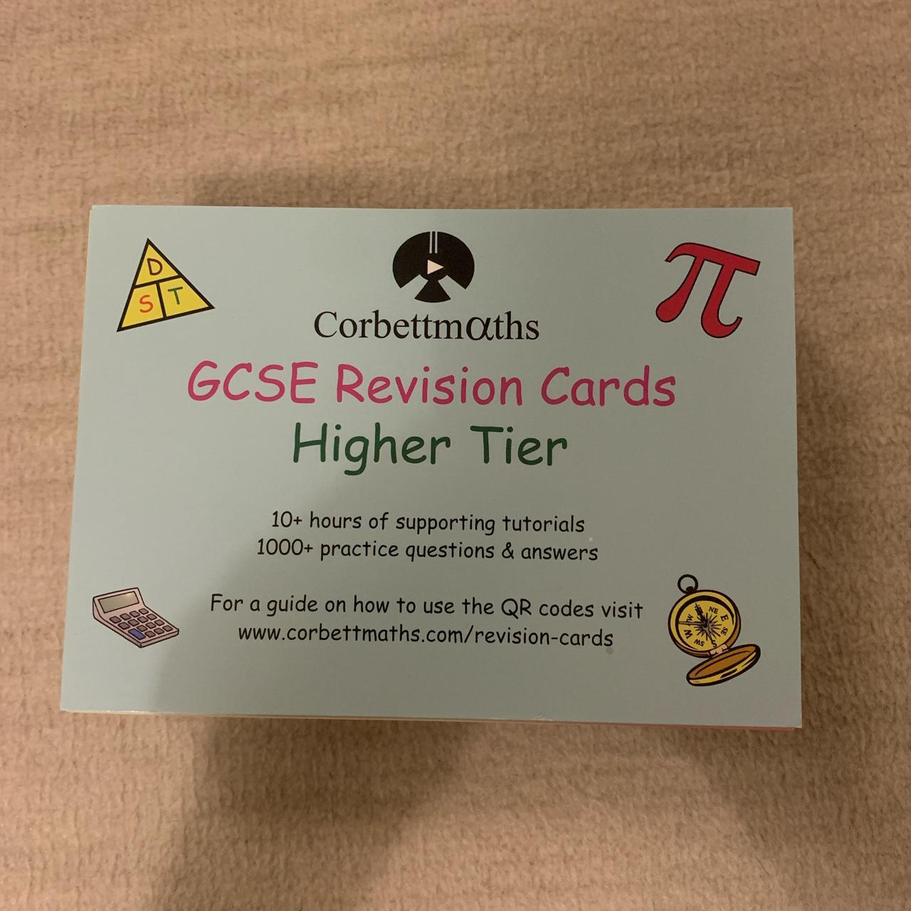GCSE HIGHER TIER MATH CORBETT CARDS sooo helpful for... - Depop