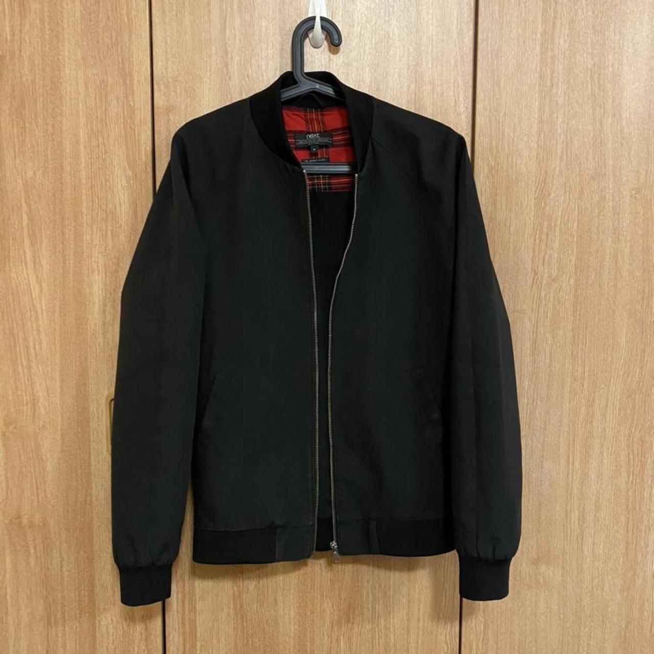 Next Black MEDIUM Bomber Jacket. Excellent... - Depop