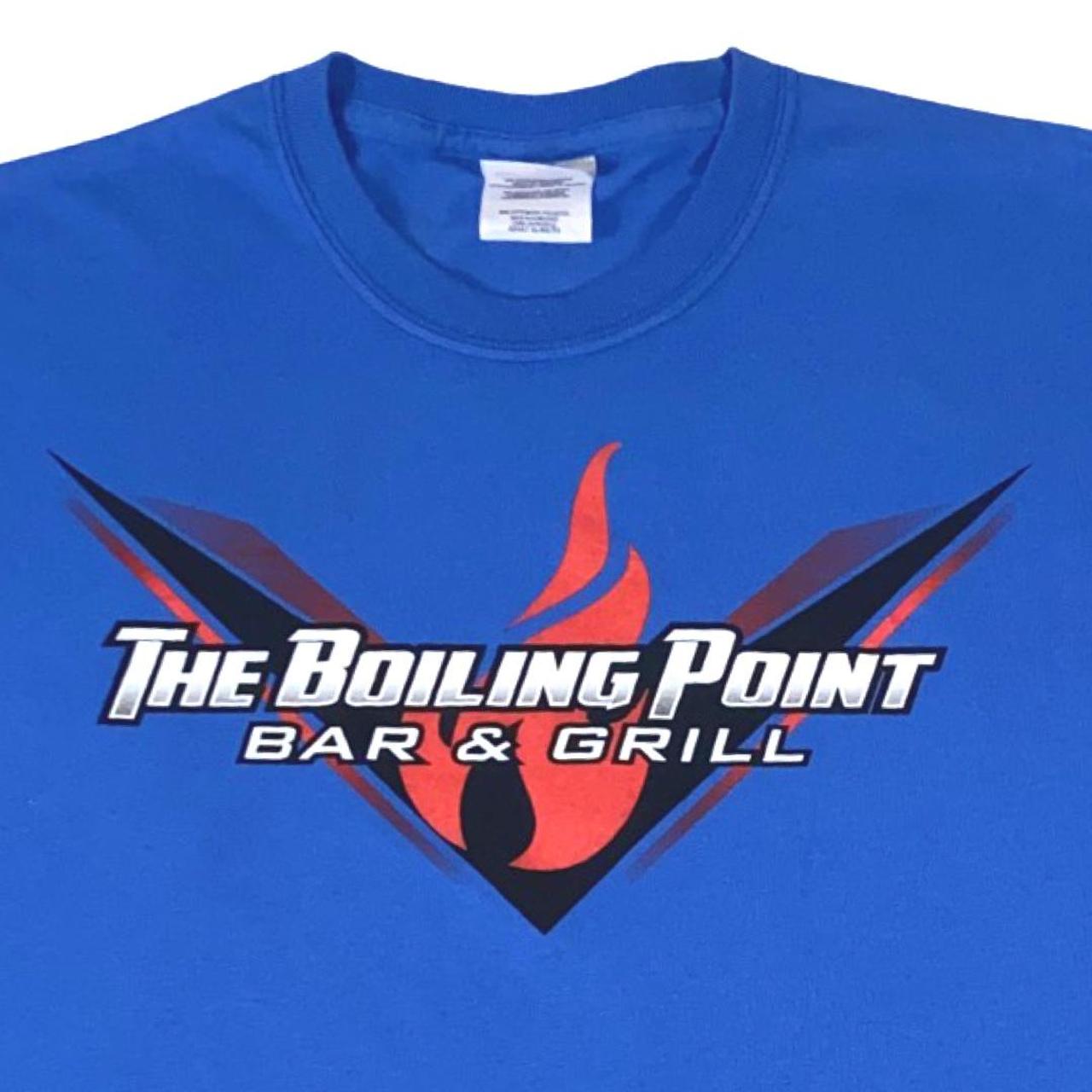 The Boiling Point 212 bar and grill T-shirt in blue... - Depop