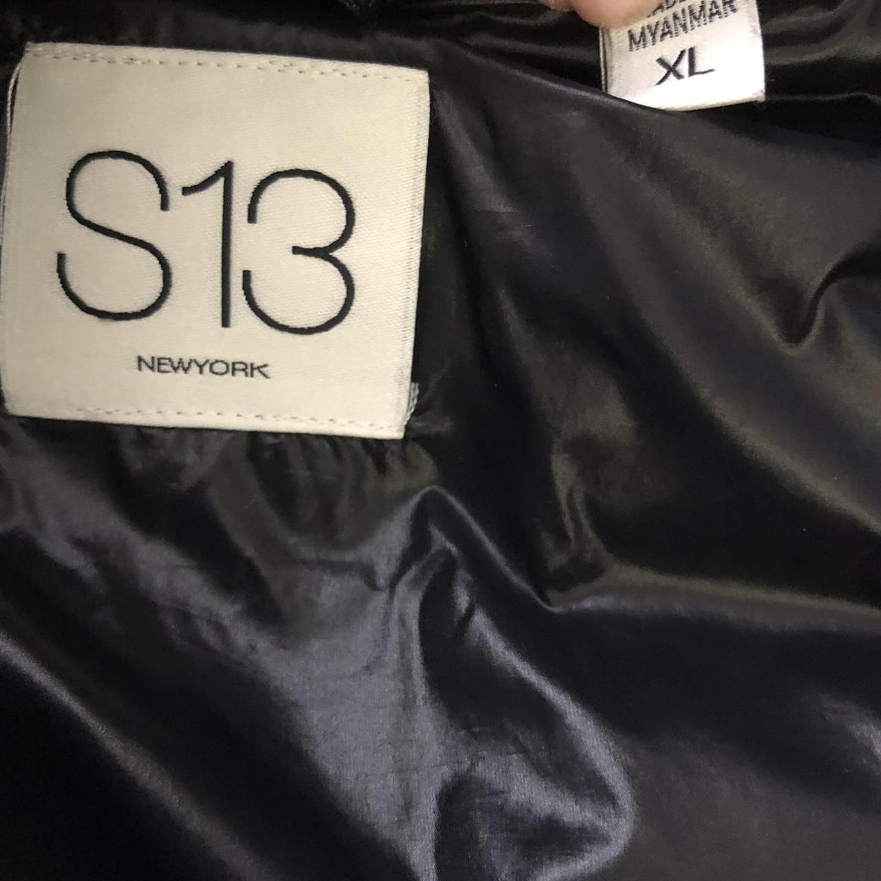 Black Glossy Puffer Jacket S13 New York | Size XL |... - Depop
