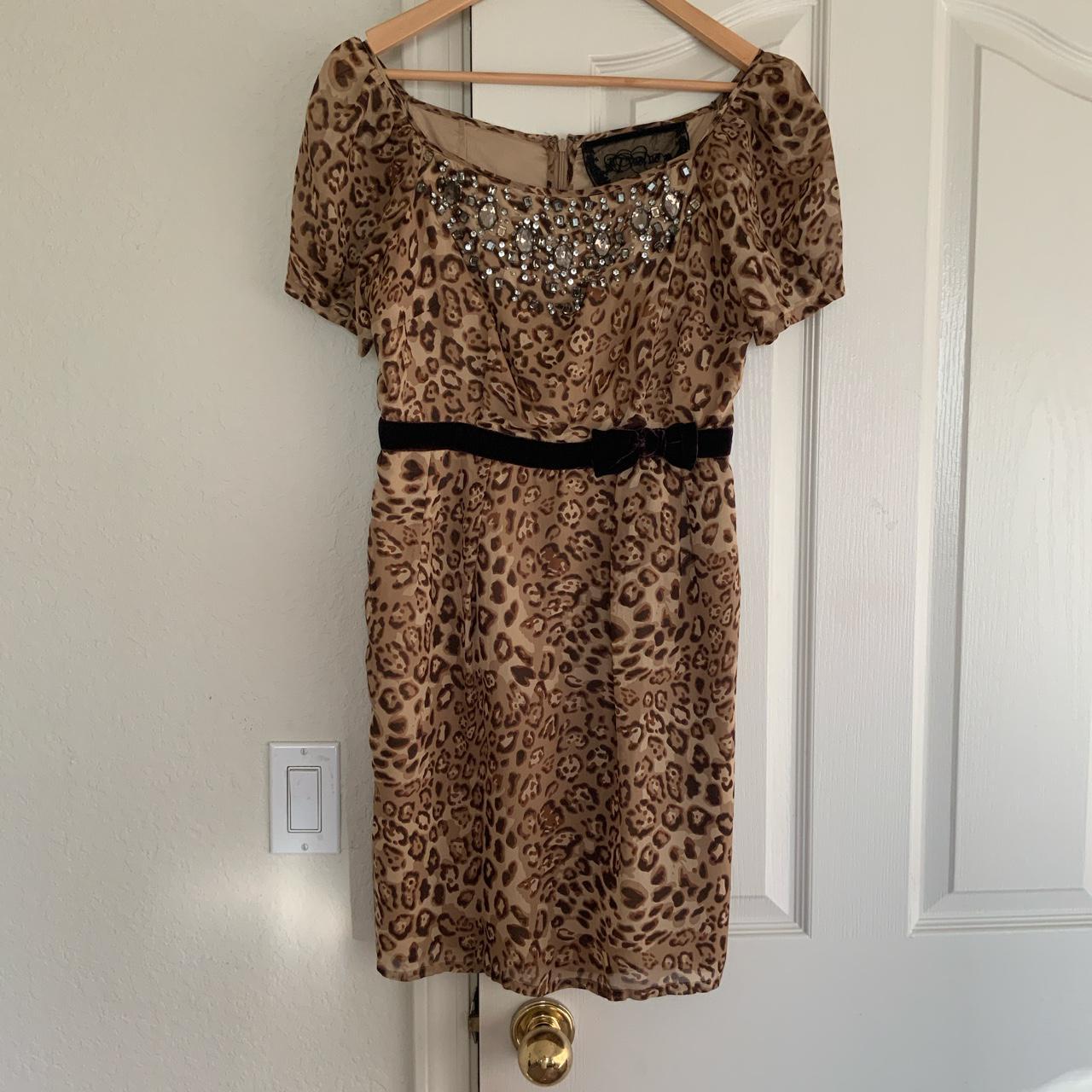 🤎 perfect leopard party dress for the holidays or a... - Depop