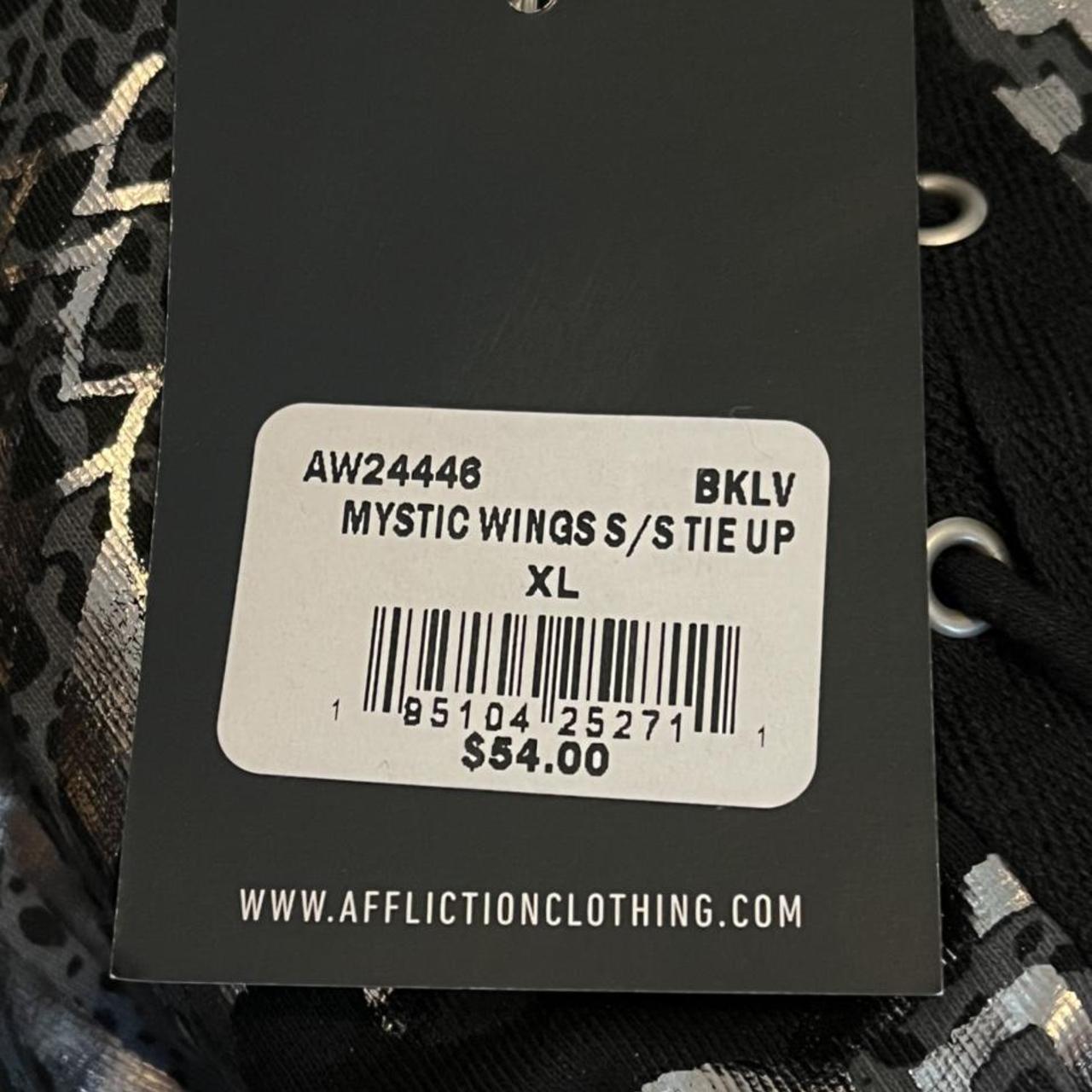 🐾 affliction back open cut shirt new shirt with tags... - Depop