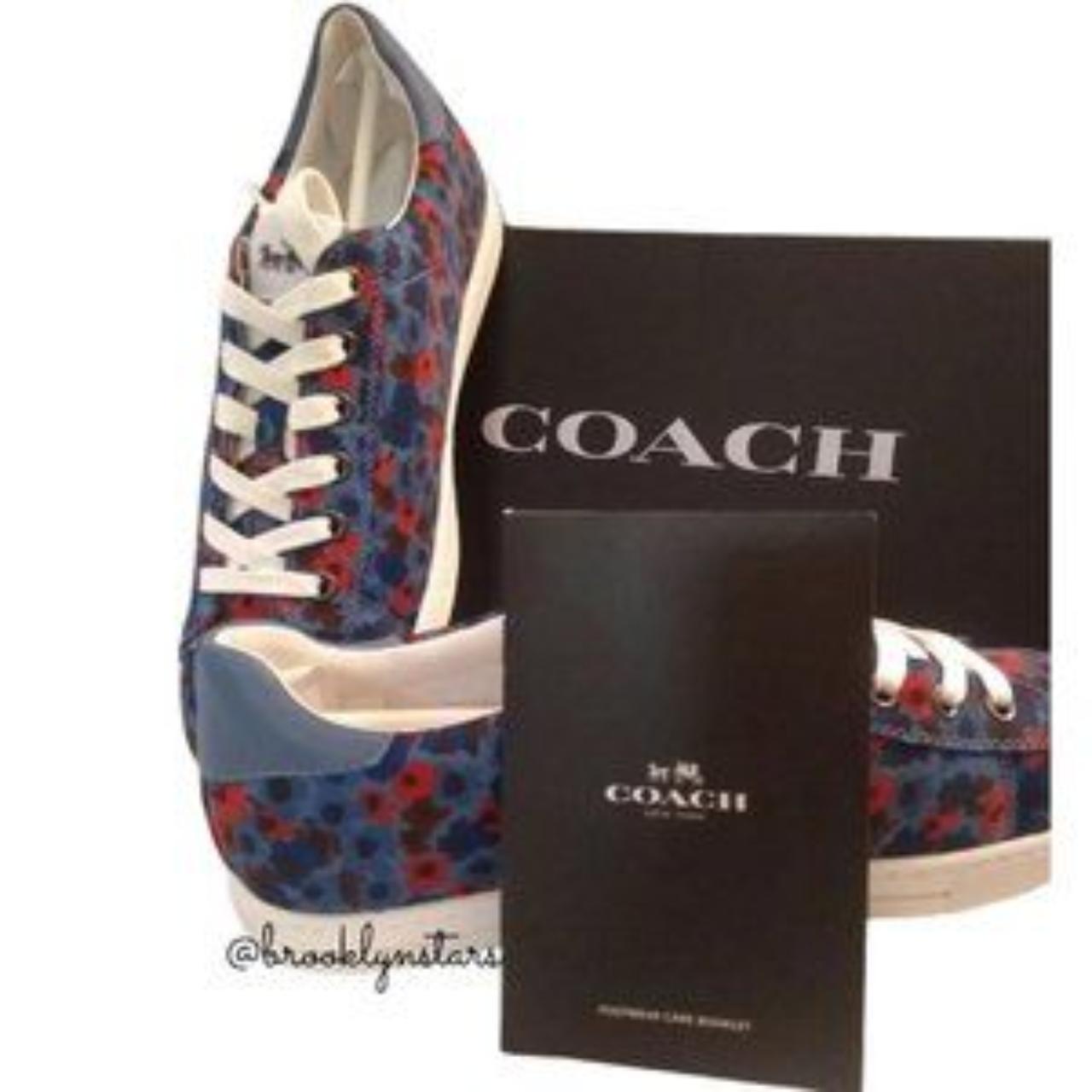 Coach Porter sneaker with allover floral print. ... - Depop