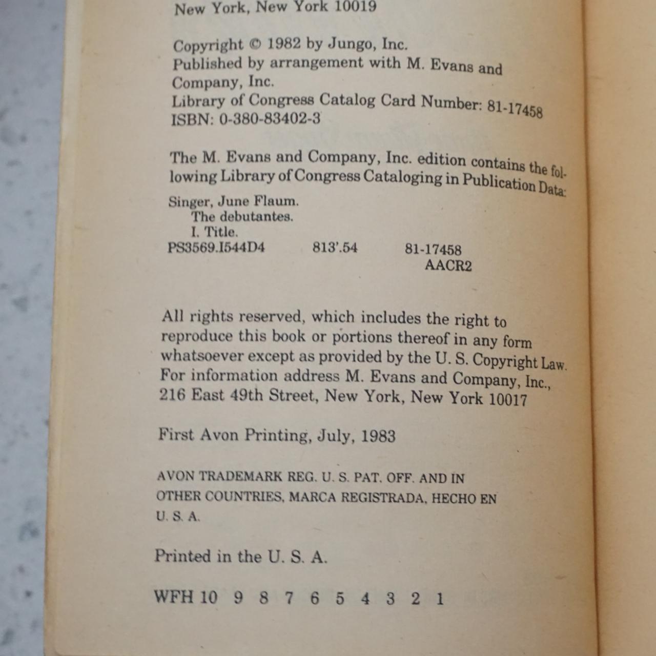 June Flaum Singe The Debutantes 1983 Avon Romance... - Depop