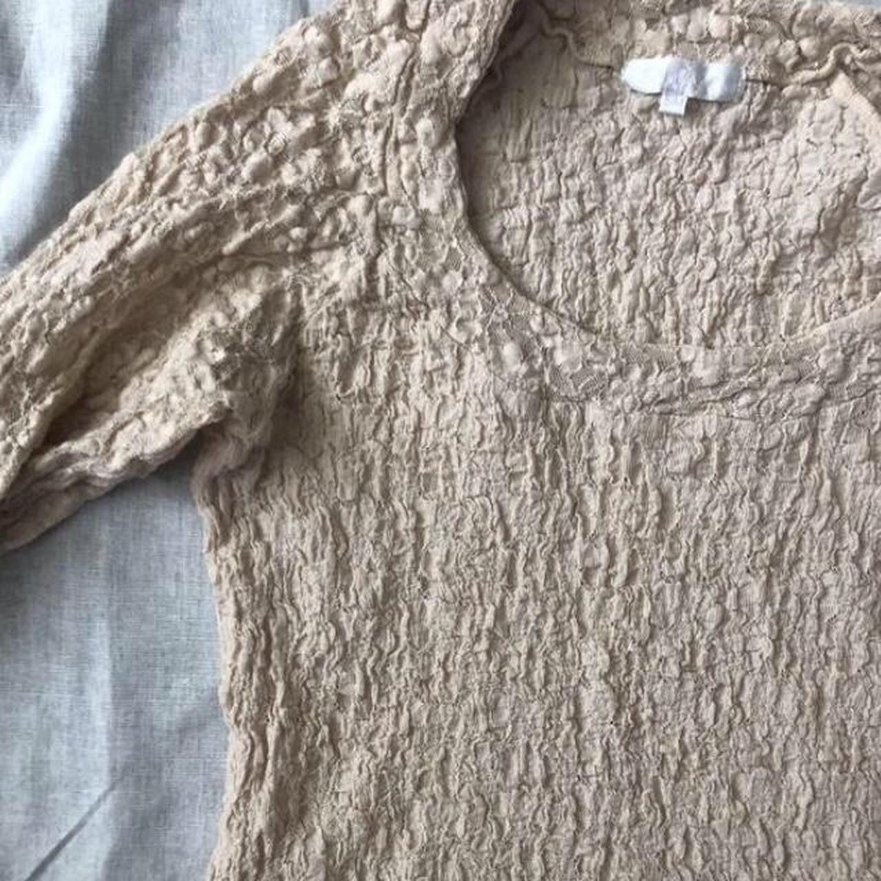 Women's Cream Top | Depop