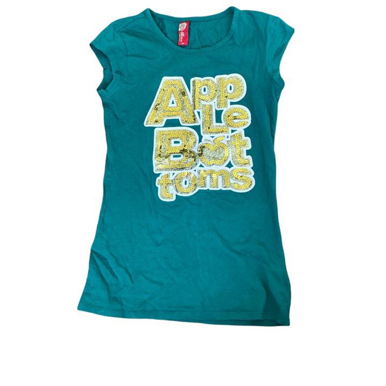 Apple Bottoms Women's Green T-shirt | Depop