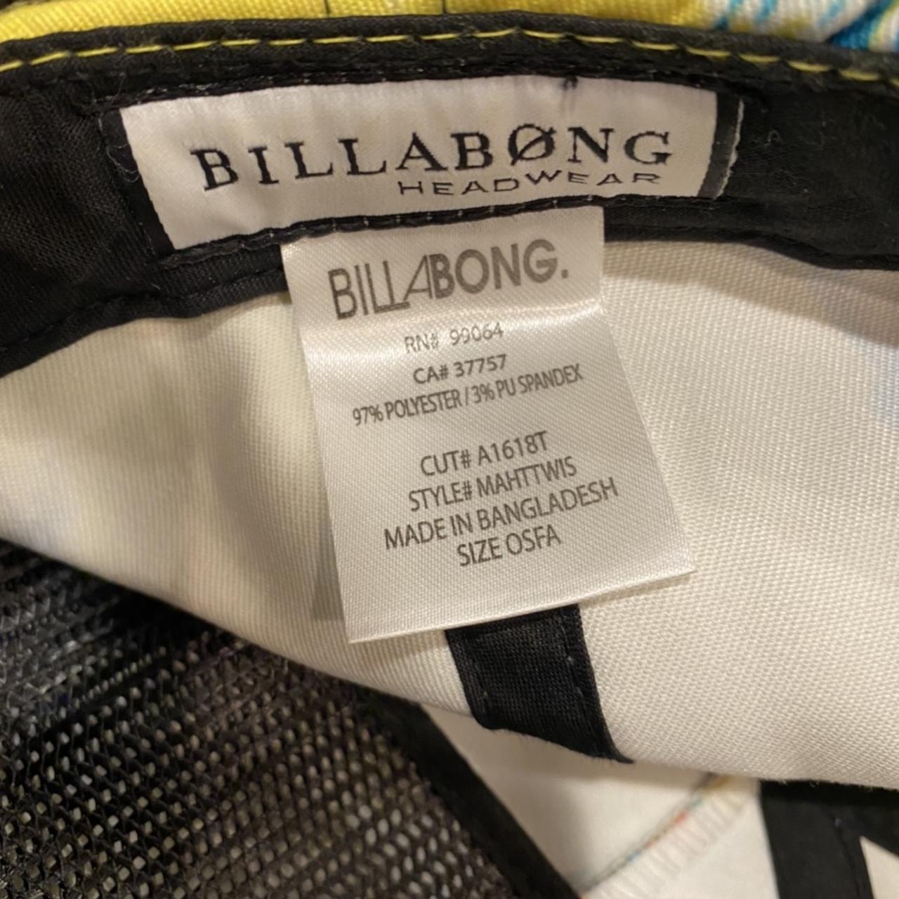 Billabong hat . Hawaiian wave pattern snap back... - Depop