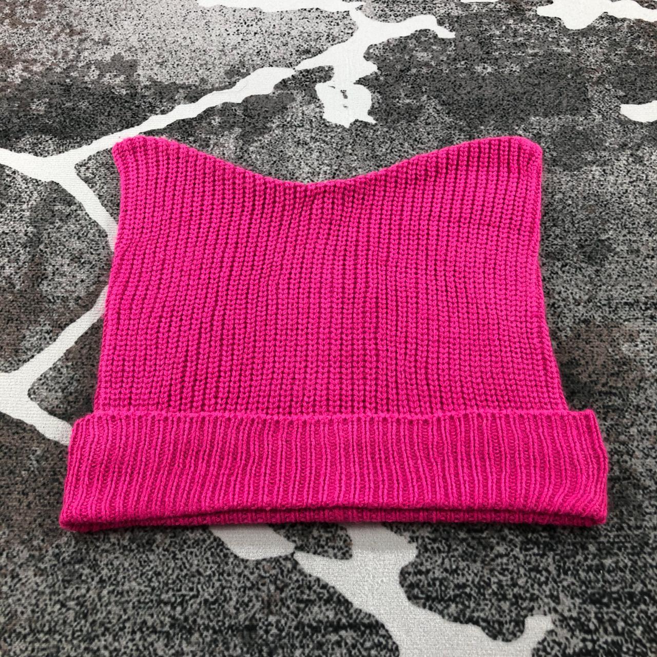 Pink Horned Snowcap Beanie Snow Cap Hats Beanie... - Depop