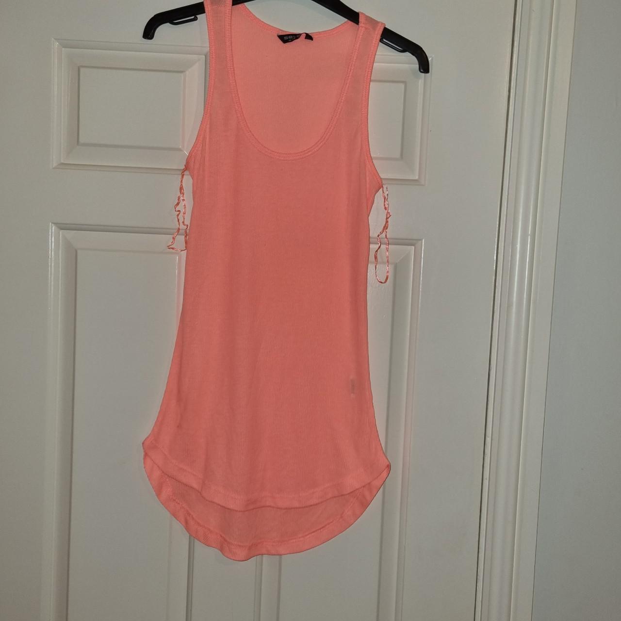 Women's Select pink plain racer back vest top~ Size... - Depop