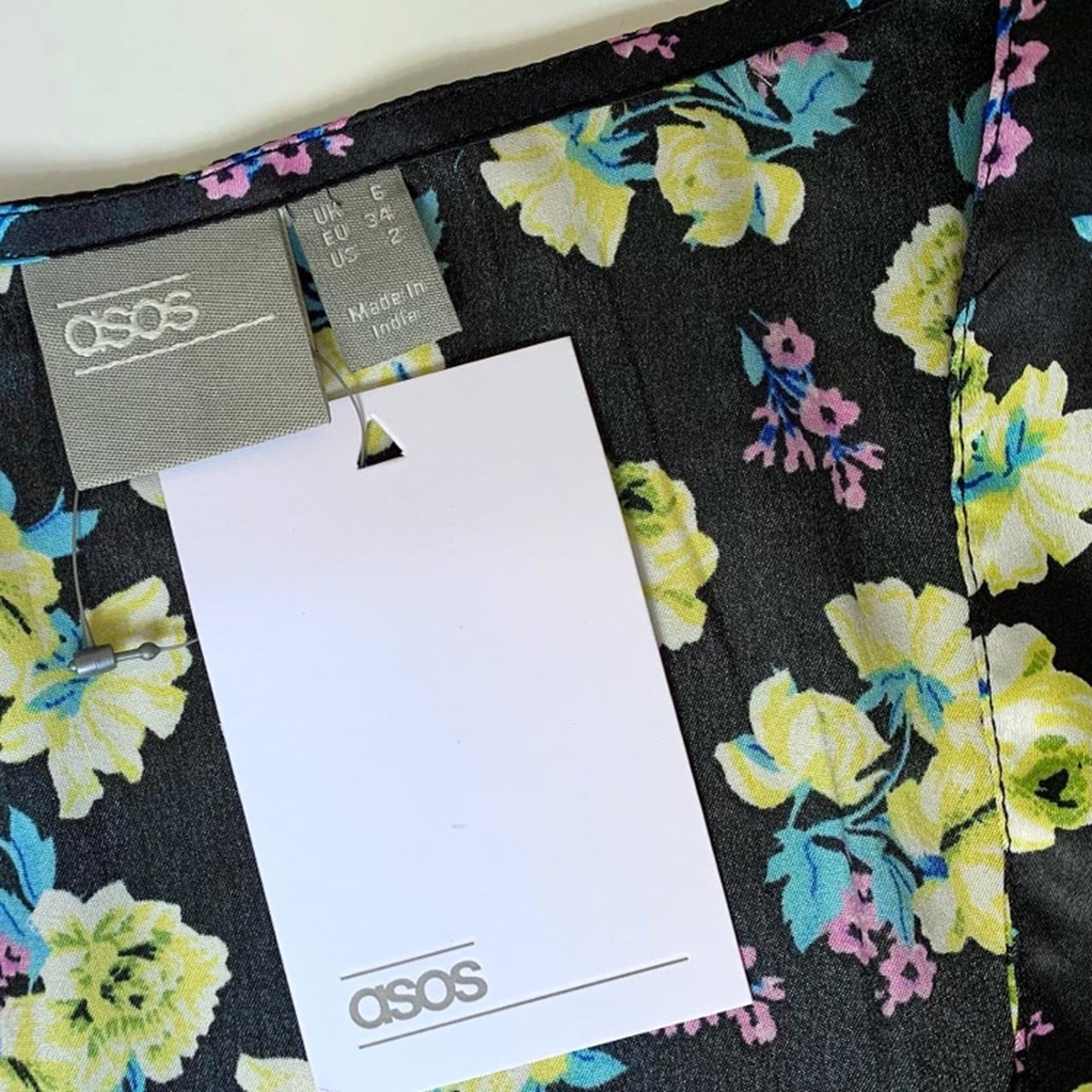 ASOS Tie-Front Floral Flamenco Style Tiered Long... - Depop