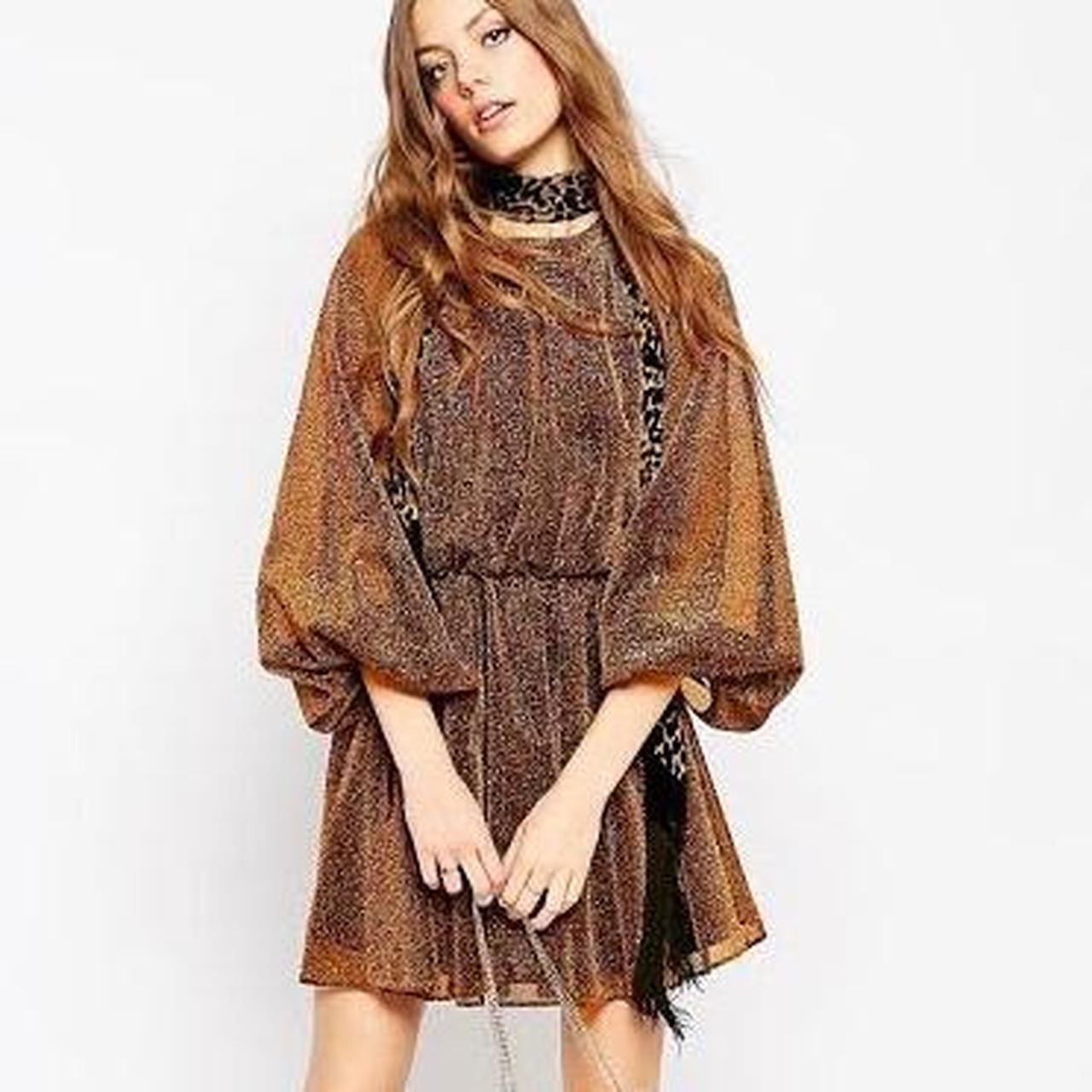 ASOS glitter a line skater dress. New with tags.... - Depop