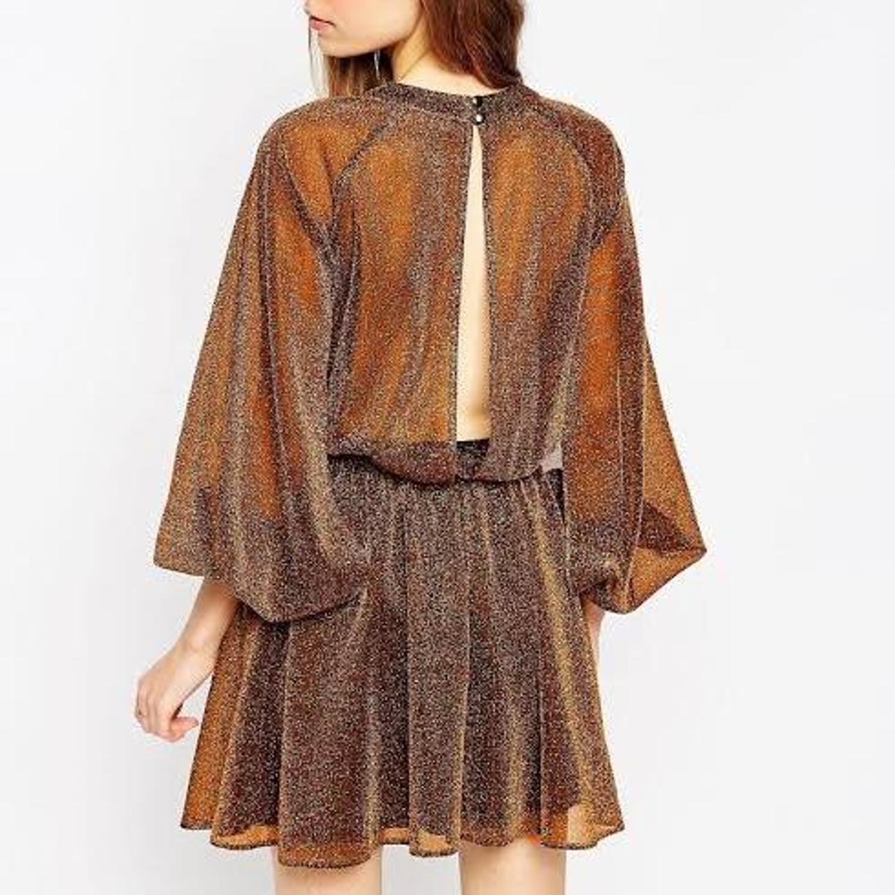 ASOS glitter a line skater dress. New with tags.... - Depop