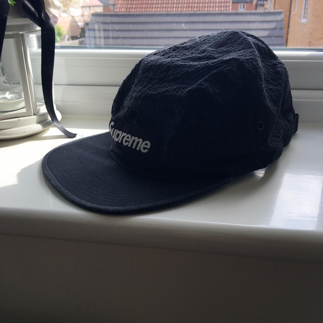 Supreme cap Colour black Strap is adjustable to... - Depop