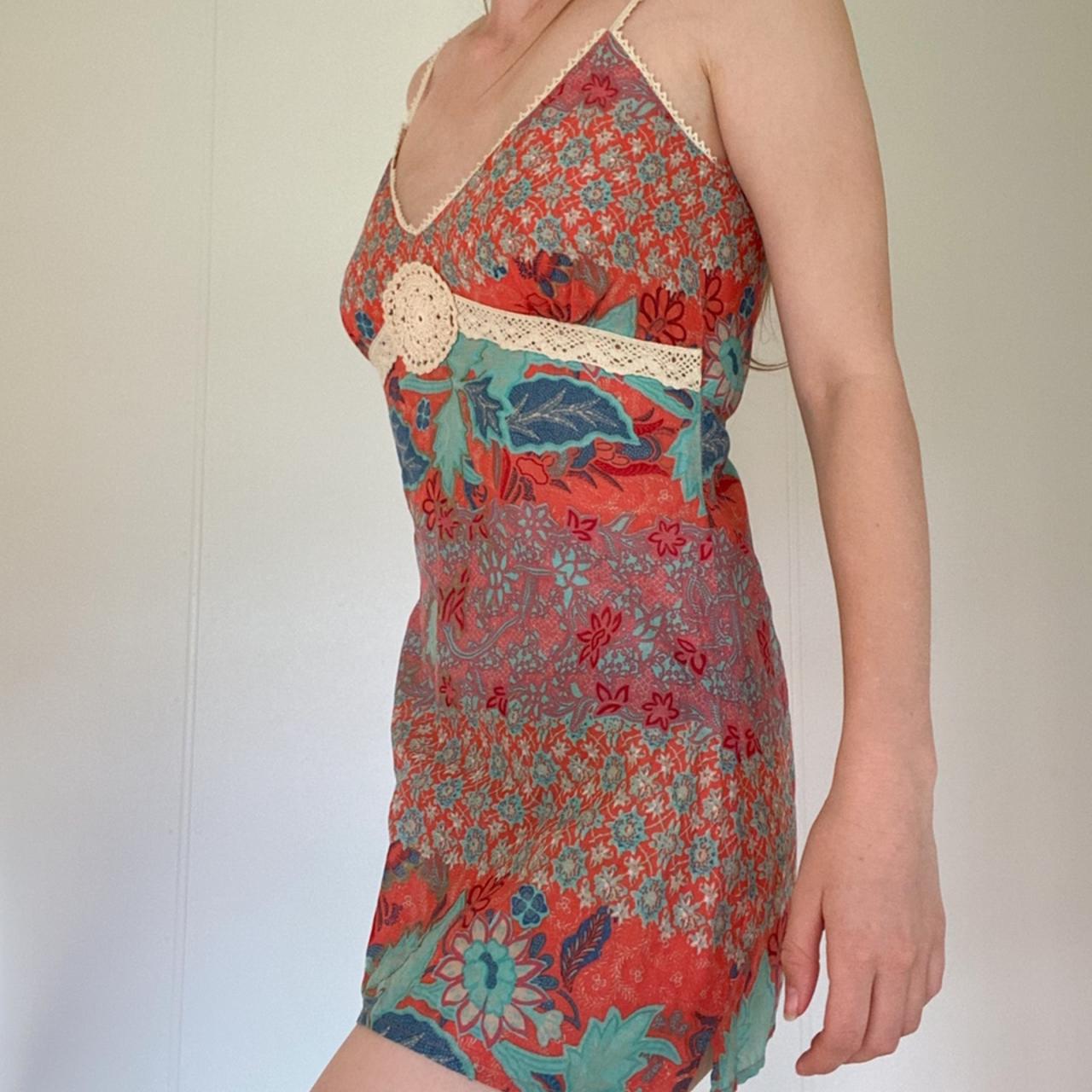 Boho y2k mini dress A very short 70s vibe mini... - Depop