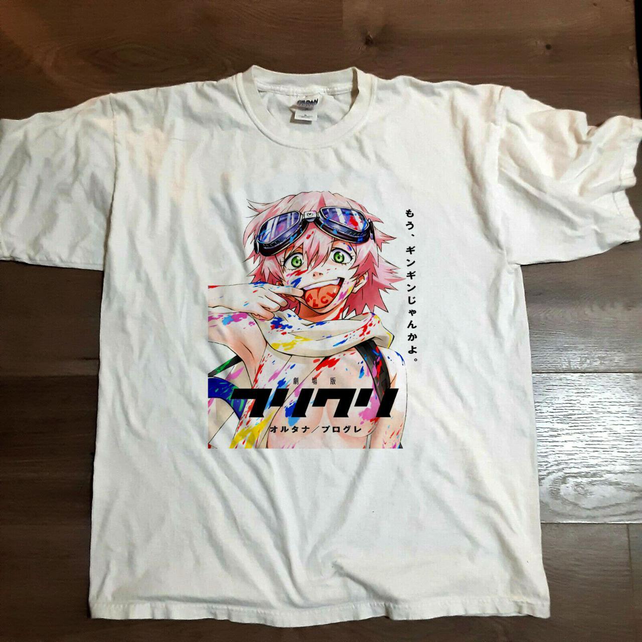 FLCL Japanese Anime Manga T-shirt Please bid the... - Depop