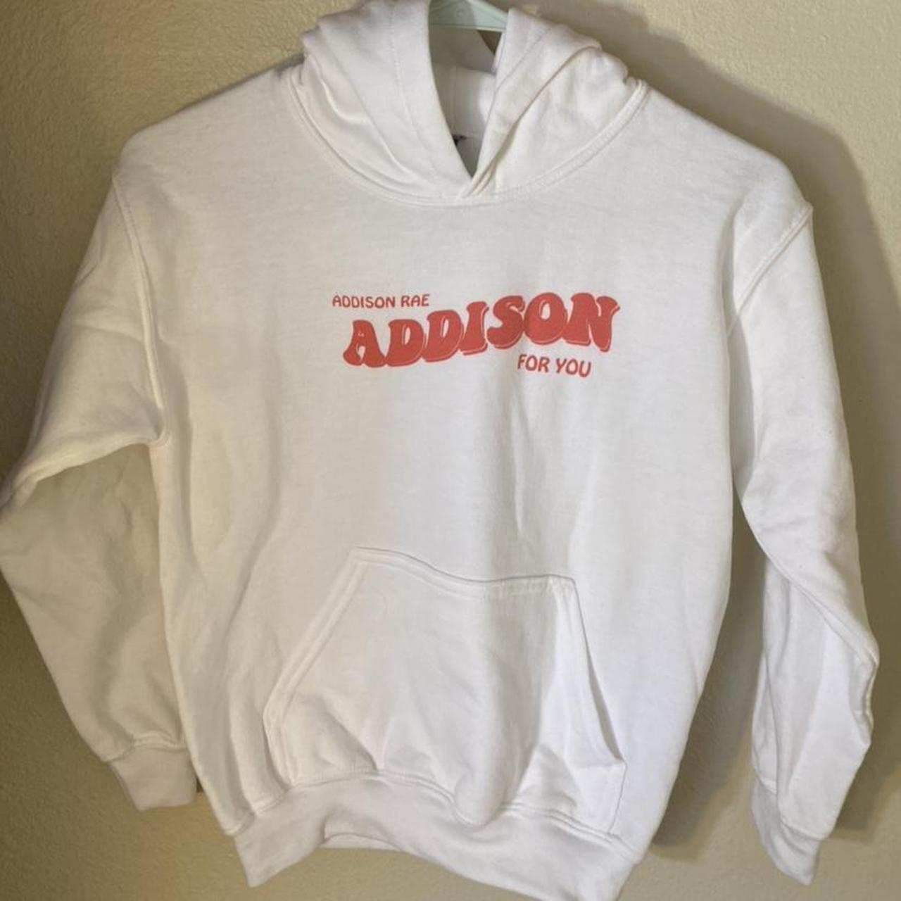 for you Addison Rae youth small white hoodie -... - Depop