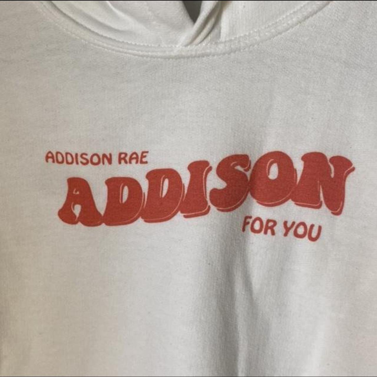 for you Addison Rae youth small white hoodie -... - Depop