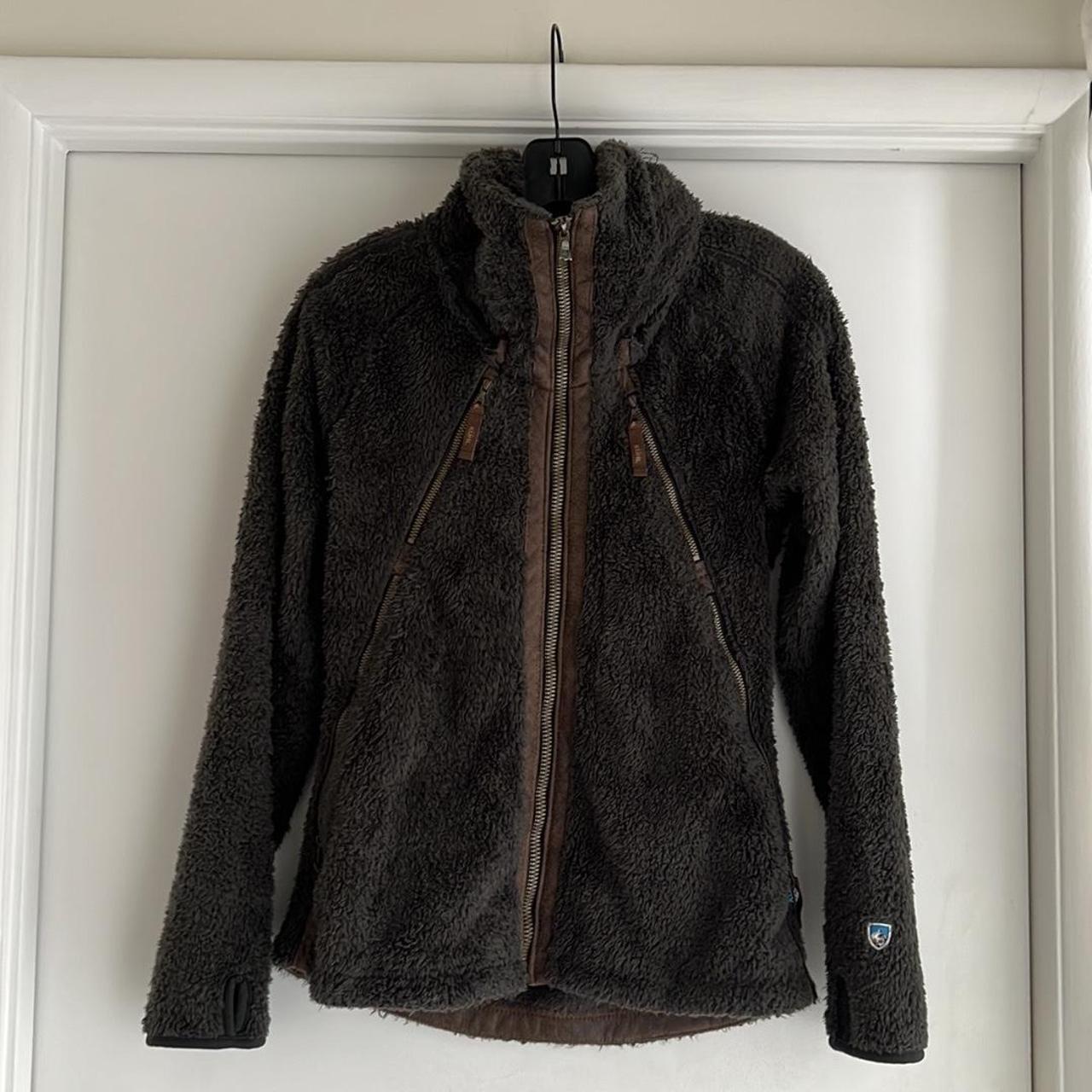 KUHL Born In The Mountains Dark Brown Fleece Flight... - Depop