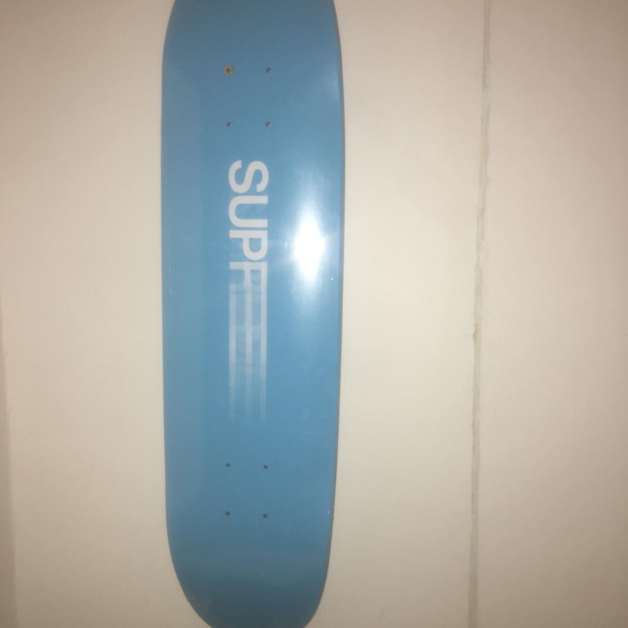 Supreme Blur Logo skate deck Blue, obviously Brand... - Depop