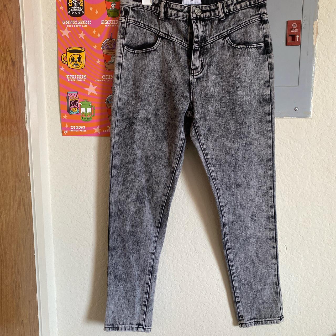 Black acid washed #denim jeans. The tag says size 13... - Depop