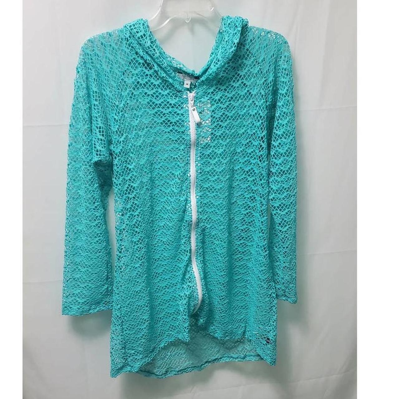 Nautica Absolutely Shore Hooded Long Sleeve Coverup... - Depop