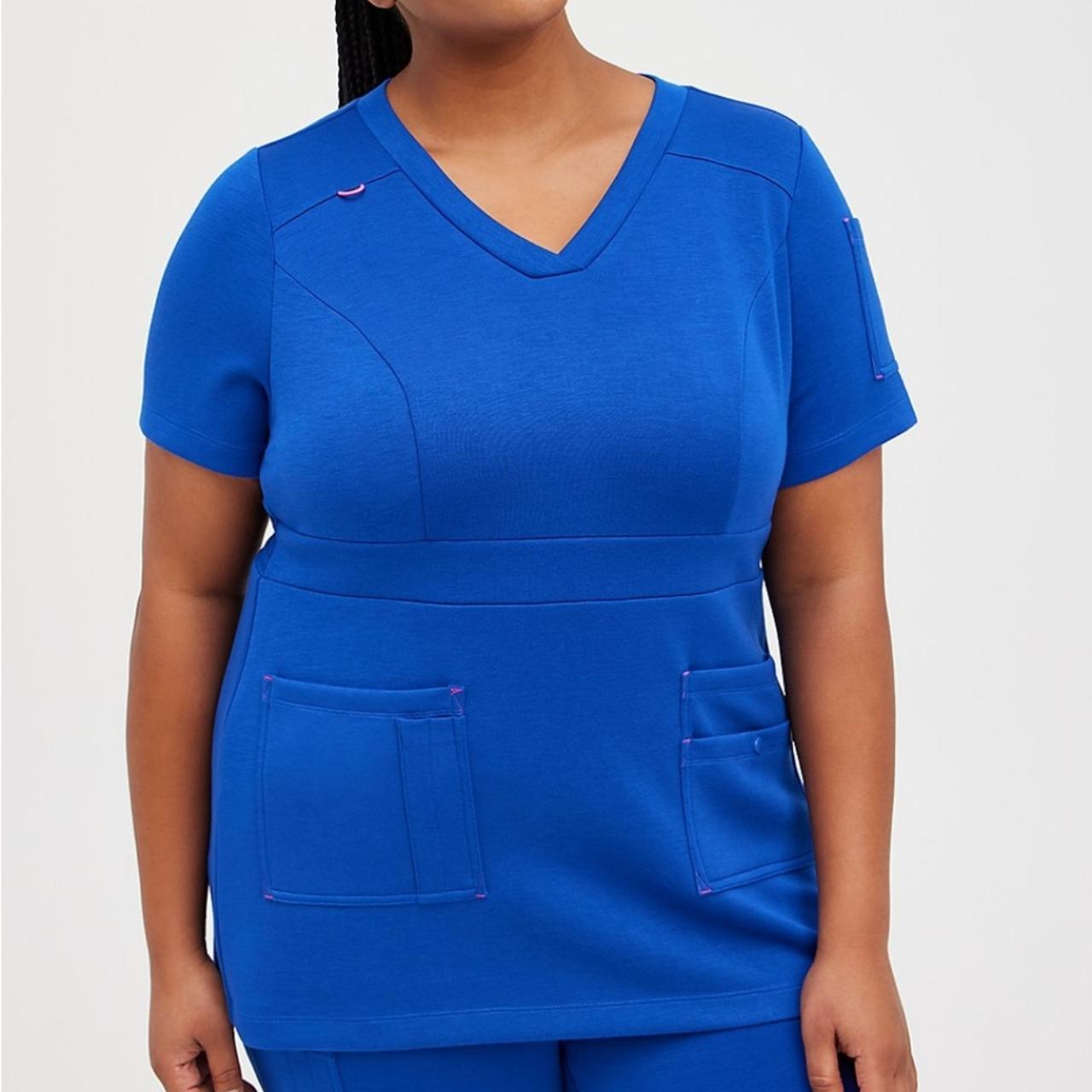 Torrid Women's Navy and Blue Shirt | Depop