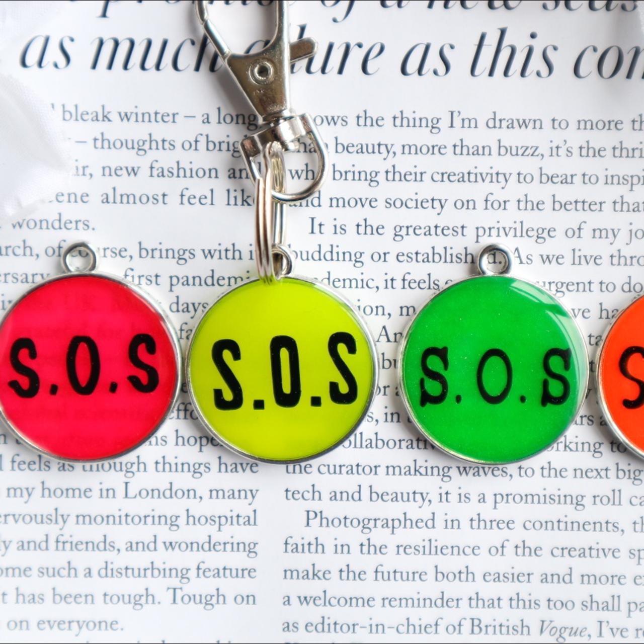 SOS bridle or saddle tag with contact info on the... - Depop