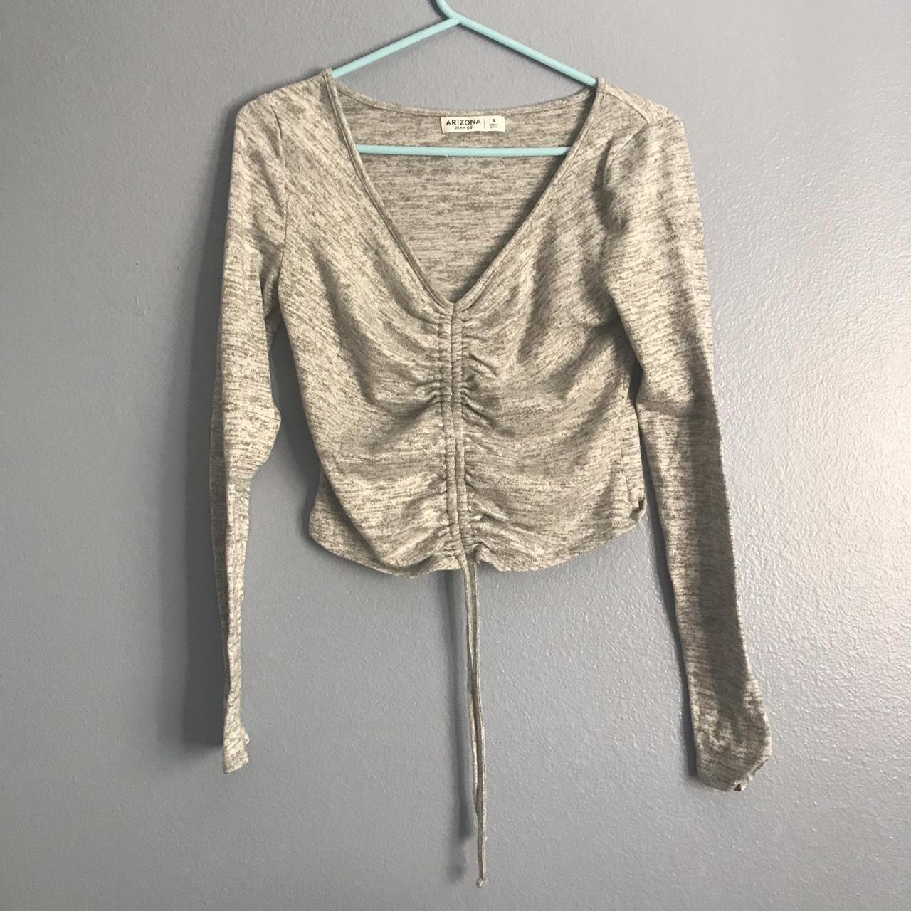 Arizona Long Sleeve Top/Crop Top -Small -Never Worn... - Depop