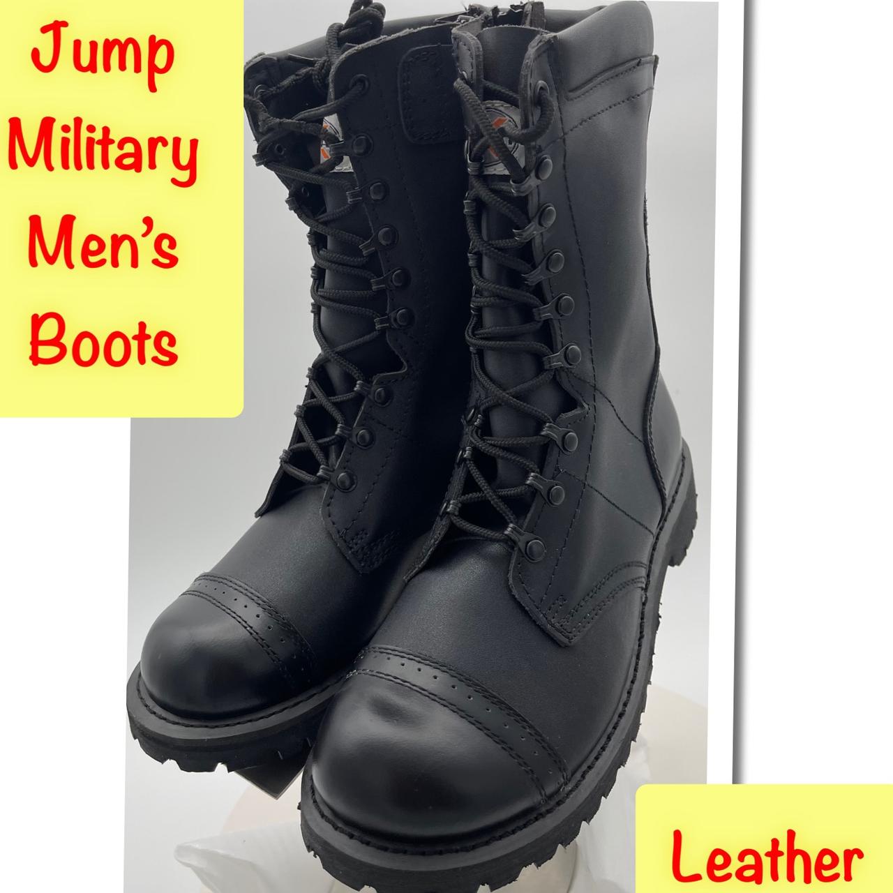 Jump Leather Upper Men’s Size zipper Boots Boots are... | Depop