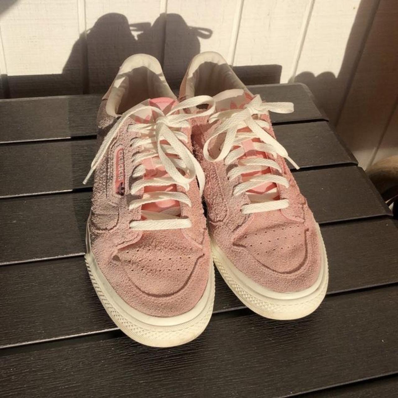 Adidas Women's Pink Trainers | Depop