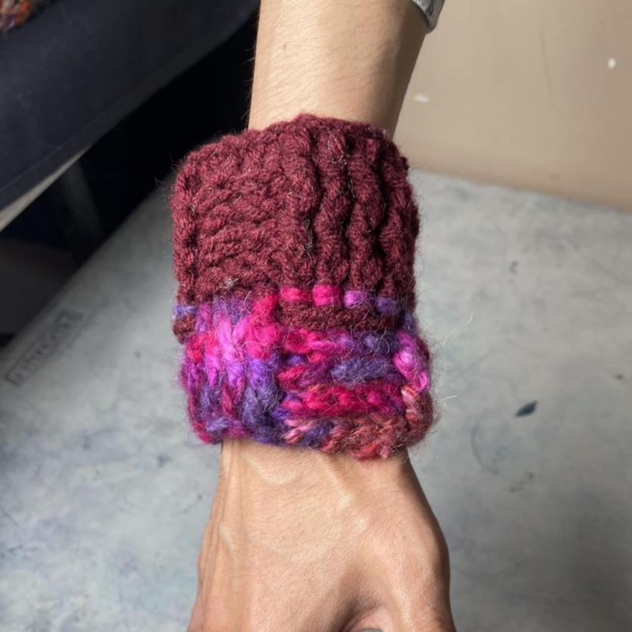 Handmade Crochet Armlet Hand dyed Bracelet Wrist... - Depop