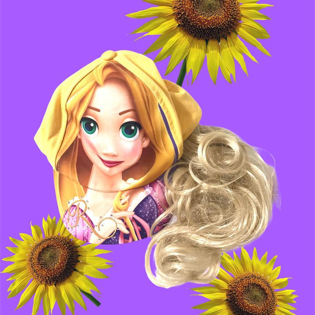 Disney’s Tangled Rapunzel ponytail hat/cap with 18”... - Depop