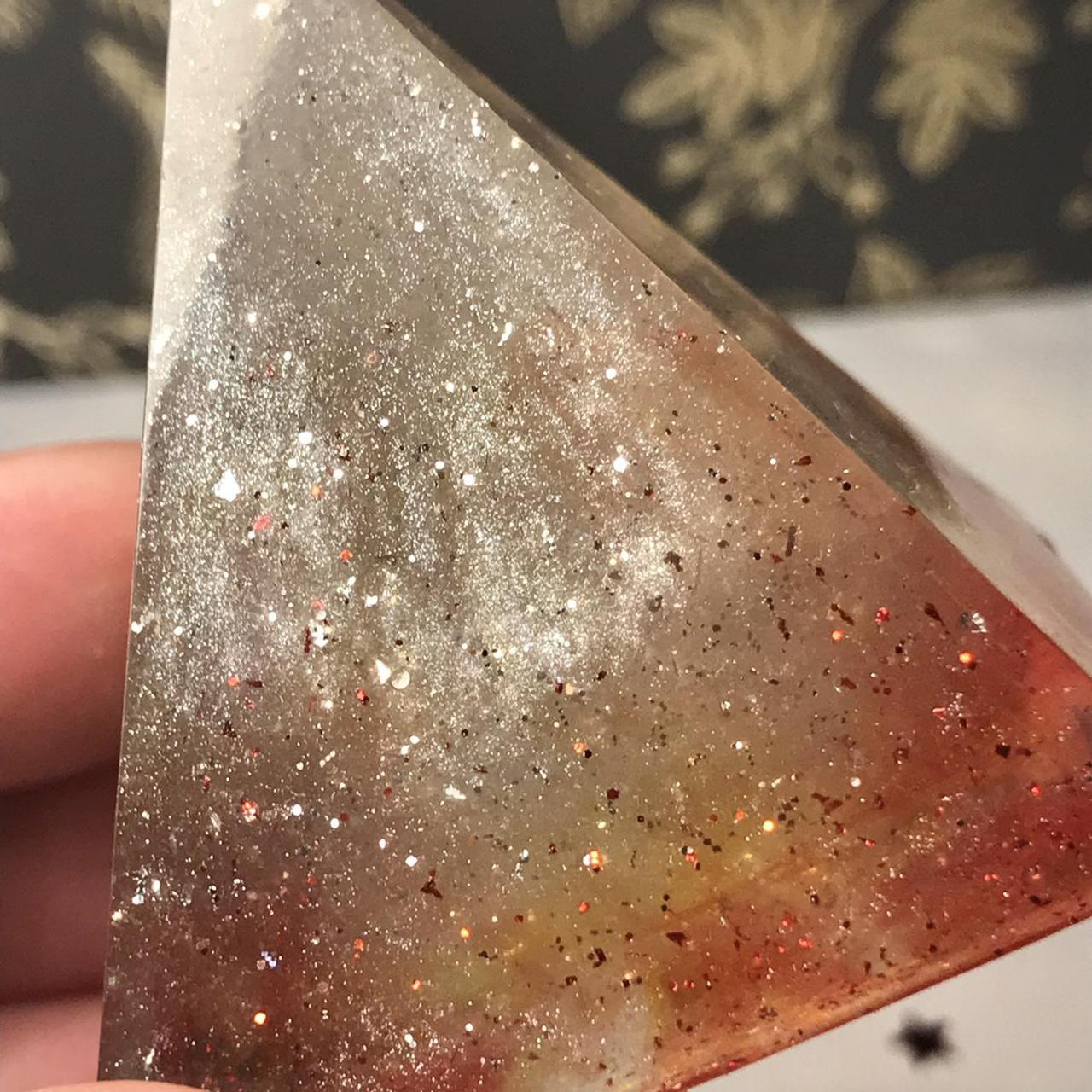 🌙peachy pyramid🌙 lovely handmade pyramid. great as... - Depop