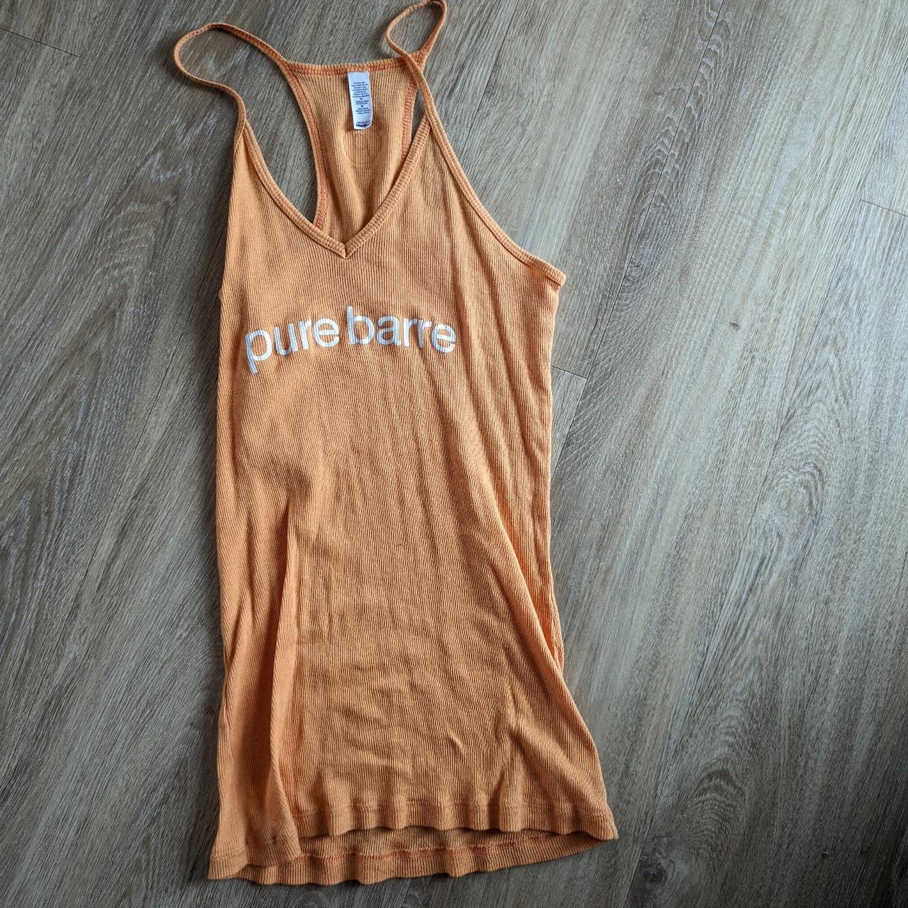 Pure Barre orange workout top!! Size medium, super... - Depop
